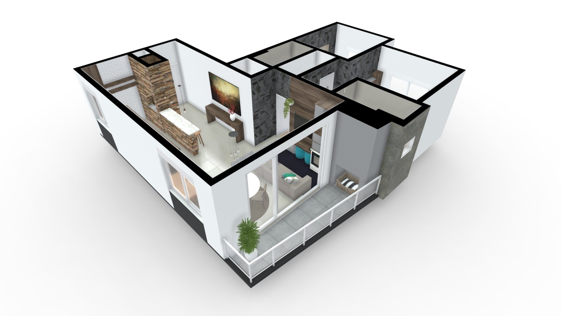 Atrium Residencial | Apto 04 - 3D model by Genoa-arq [936f506] - Sketchfab