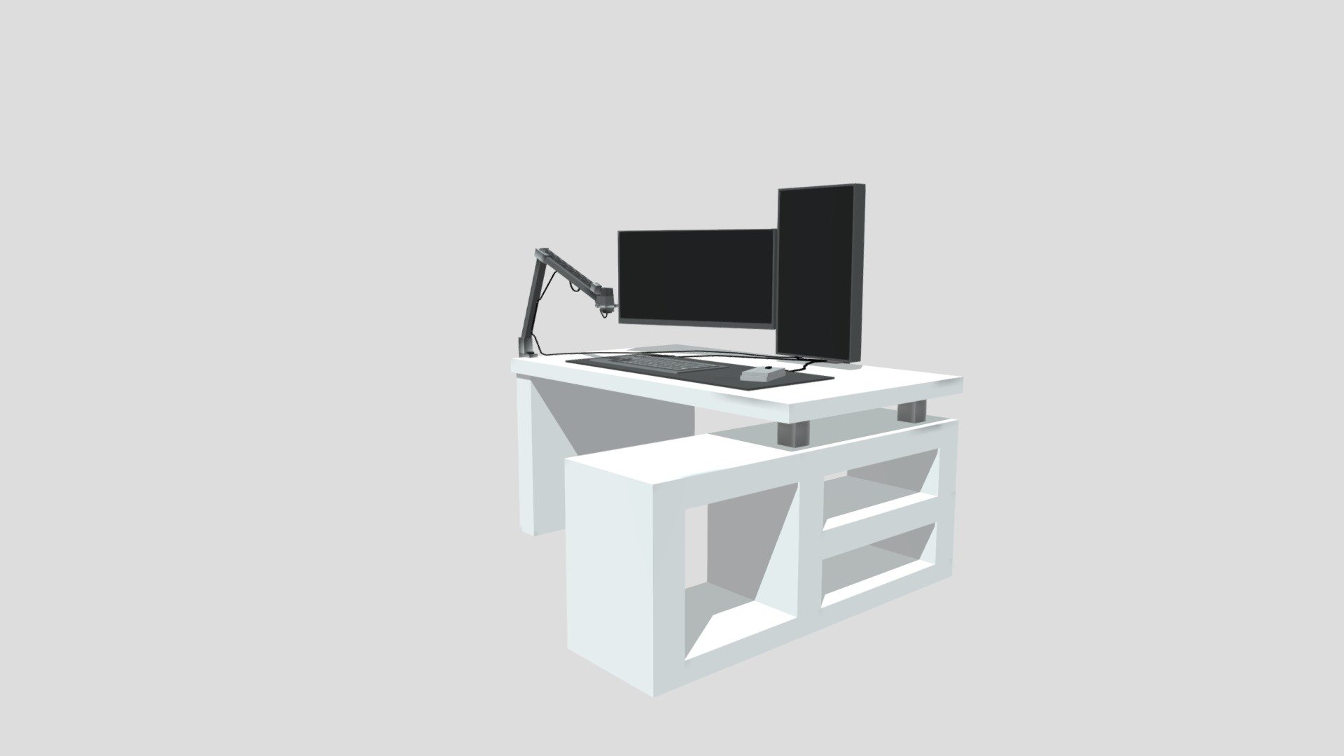 Pc Setup - 3D model by satpute.trupti [9372617] - Sketchfab