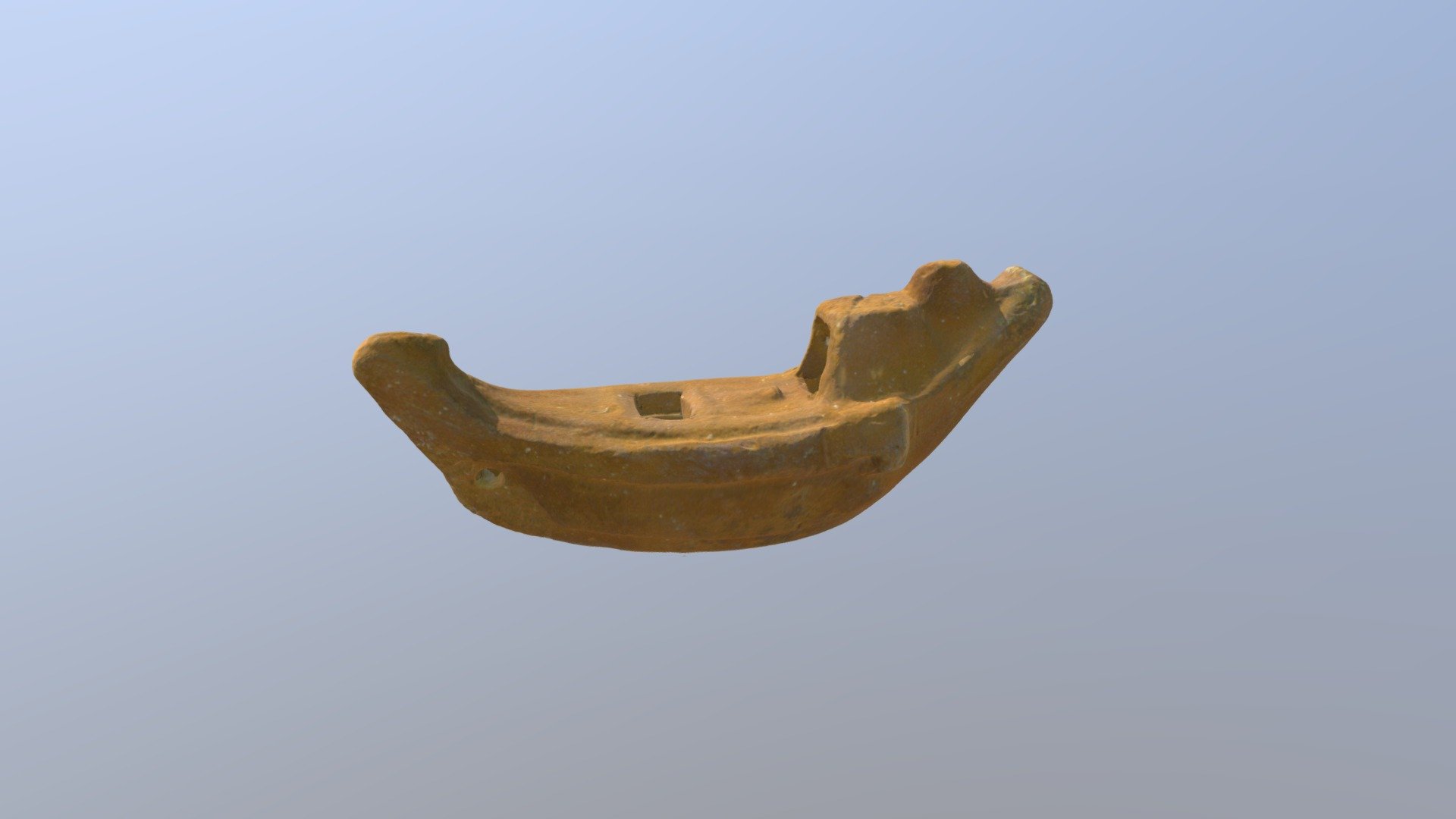 Egyptian Clay Boat (1447 75/1B) - 3D model by Centre for Curating the ...