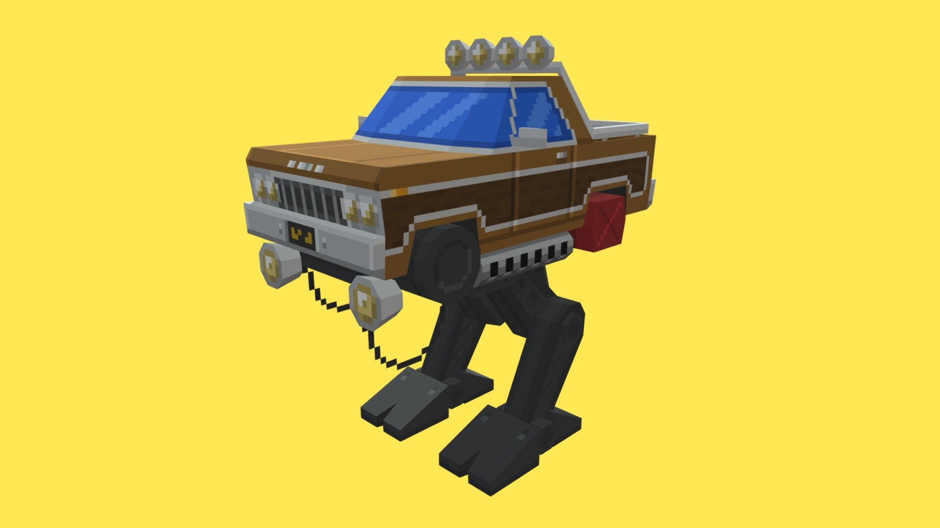 Low-Poly - Bolt Crusader Mech - 3D model by StoneRabbit [93755e3 ...