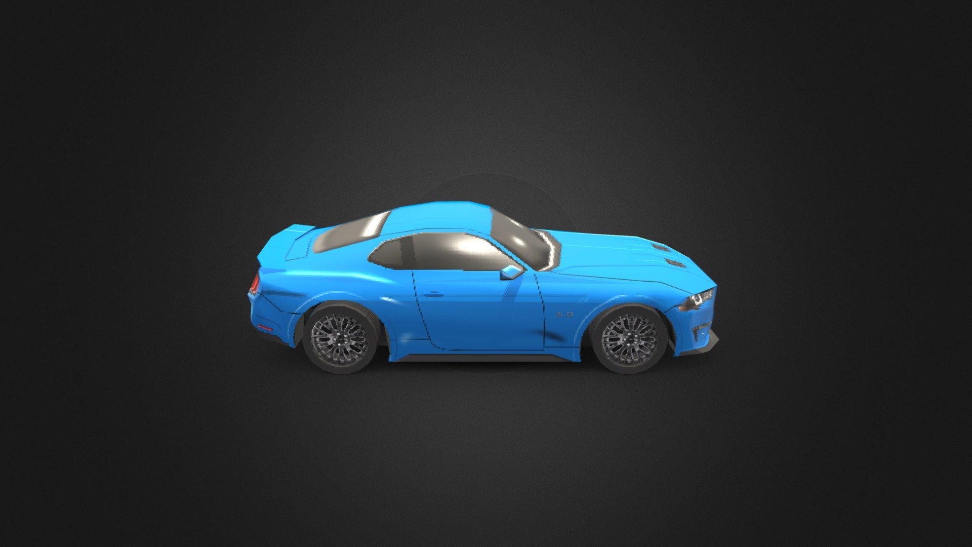 PSX Style Ford Mustang 2020 - 3D model by Ekholm3D [937670f] - Sketchfab