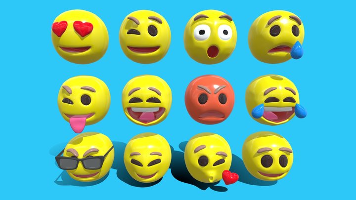 3demoji 3D models - Sketchfab
