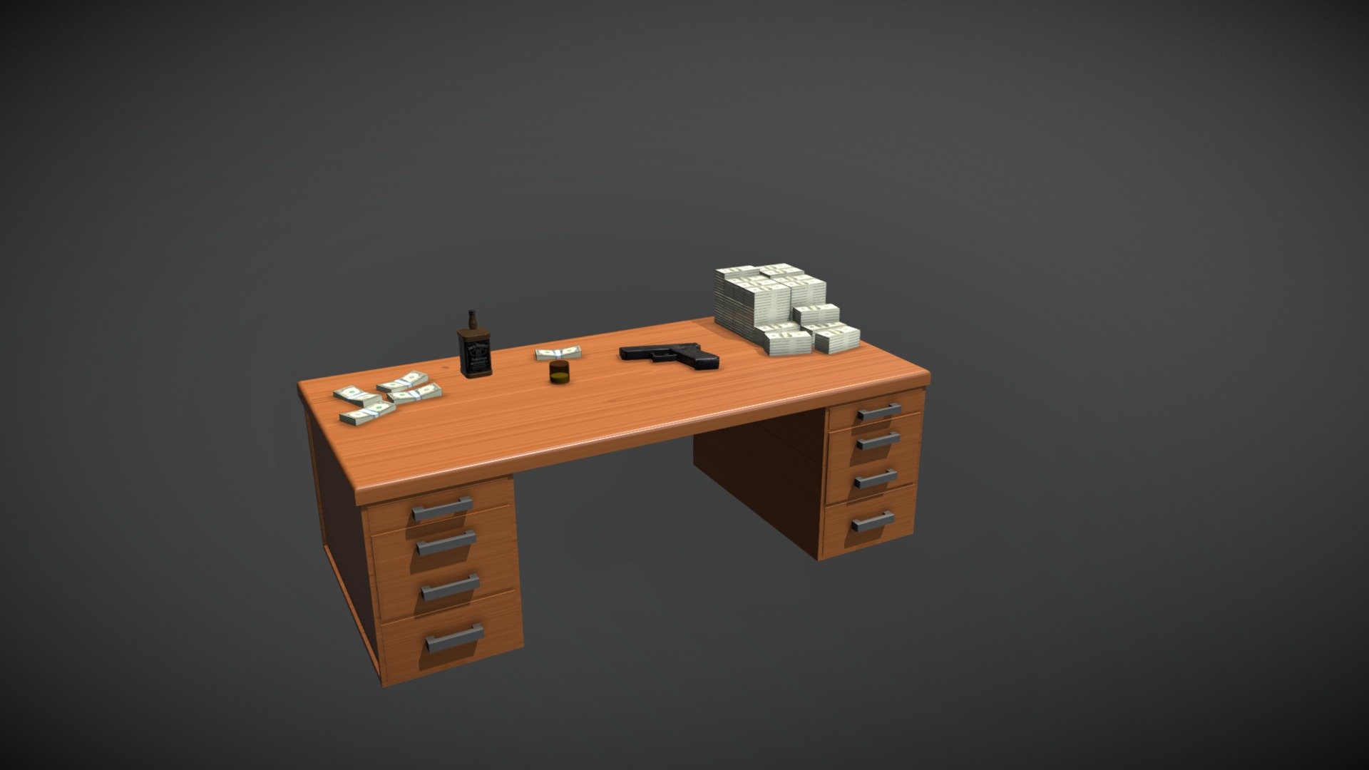 Gang Leader Desk - 3D model by Sam Loef (@samloef) [9376c66] - Sketchfab