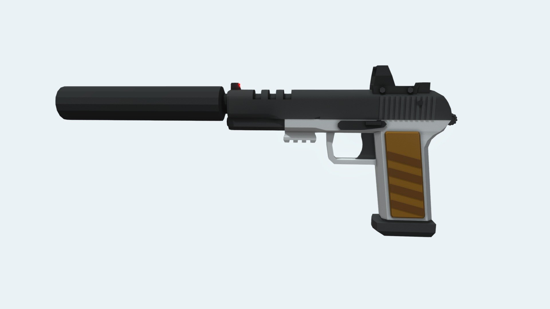 Low Poly Tactical Tokarev TT-33 Pistol - Download Free 3D model by ...