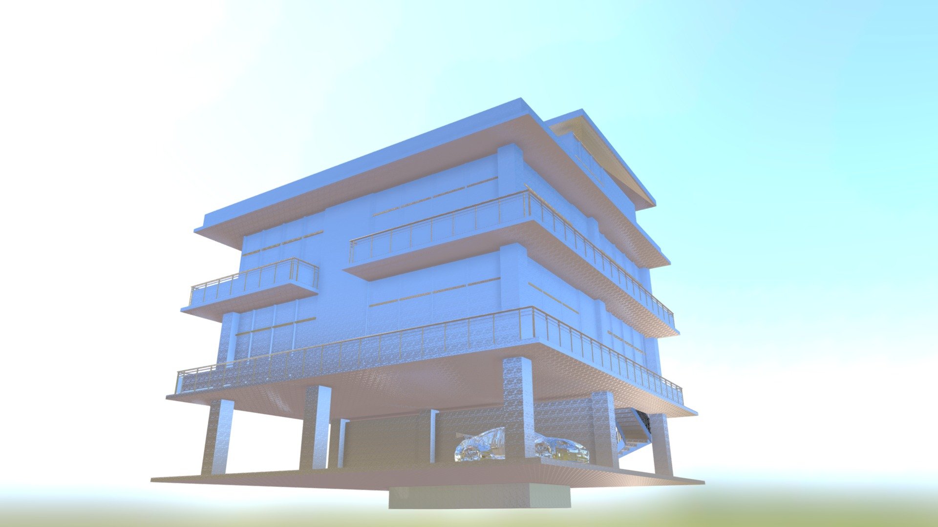 Revit glass house 3d design - Download Free 3D model by naleem32 ...