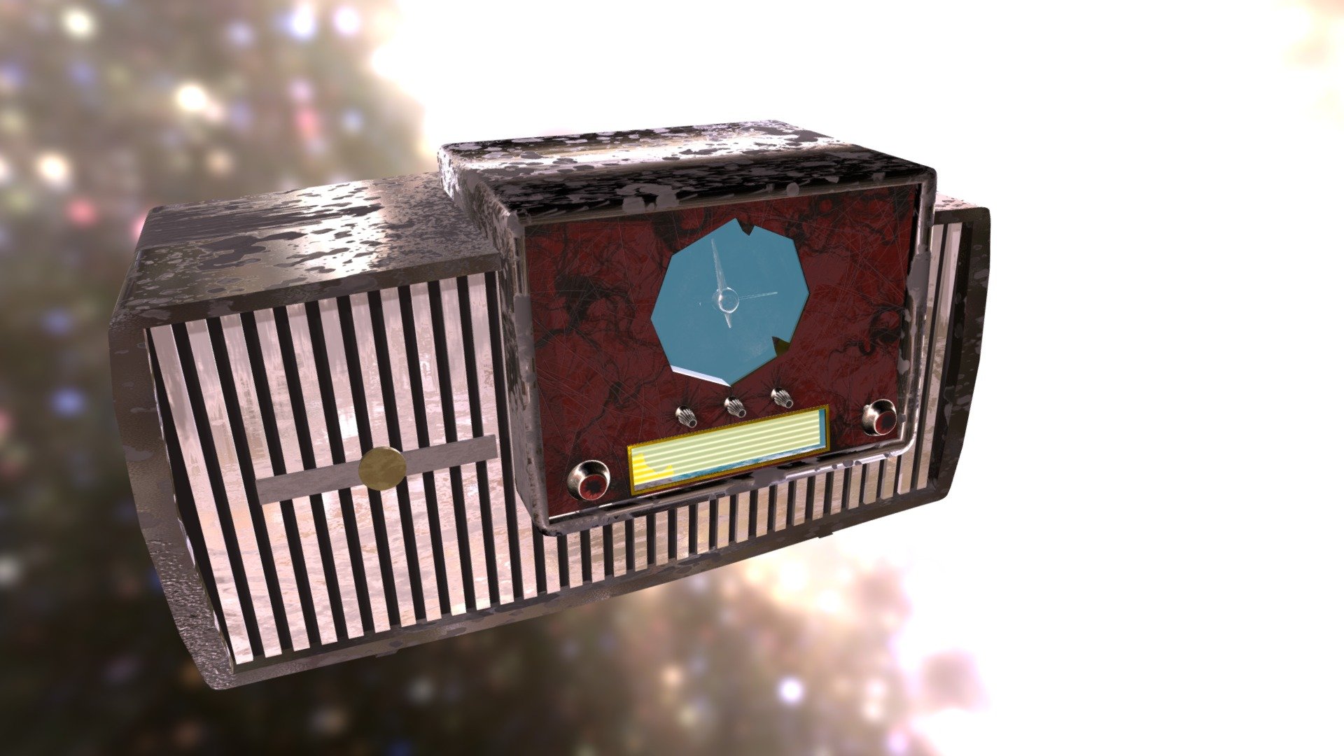 Vintage radio (Texture V3 and UV fix) - Download Free 3D model by ...