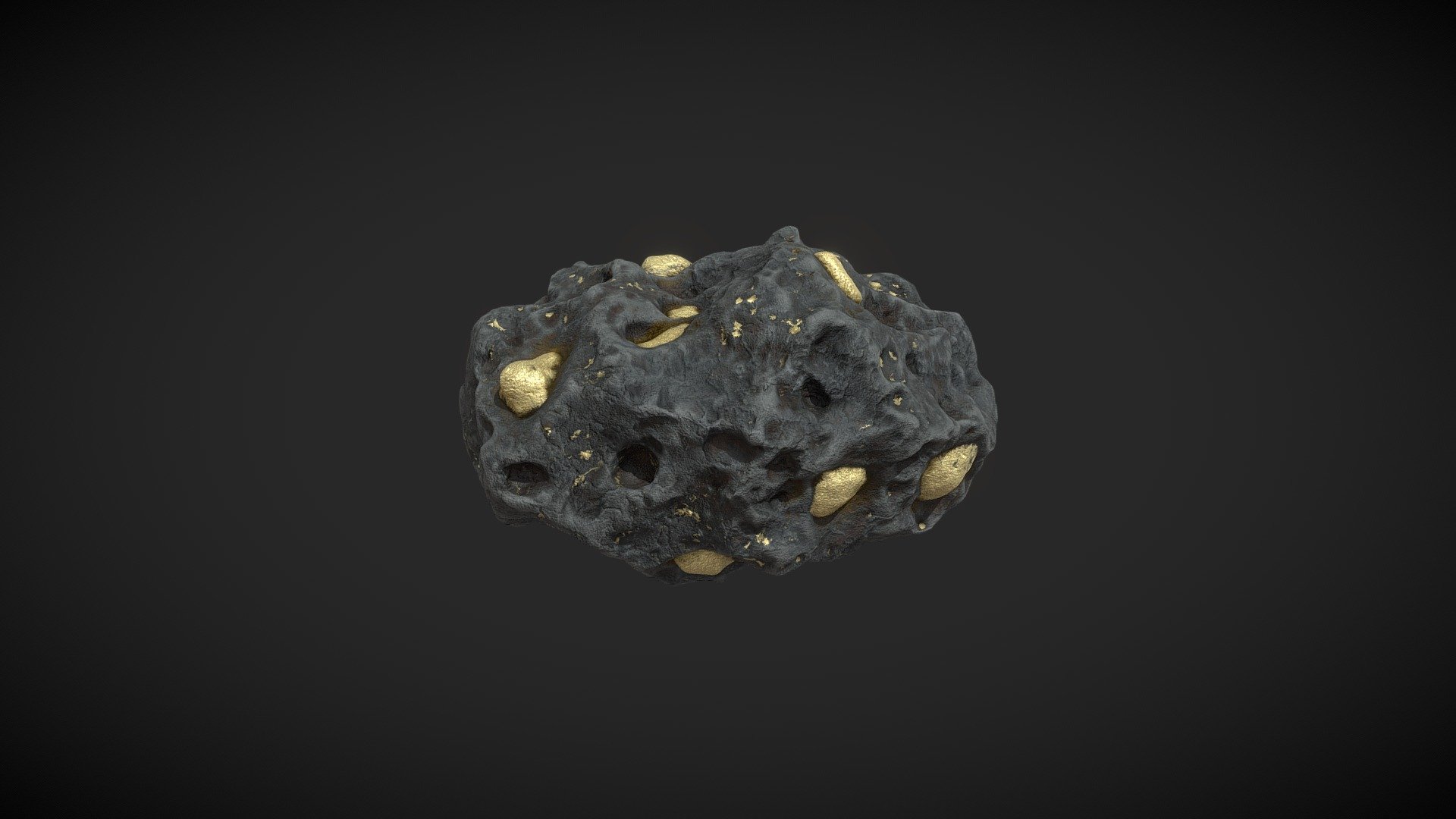 Asteroid 1b Gold FREE Game Model - 3D model by Game Piggs (@GamePiggs ...