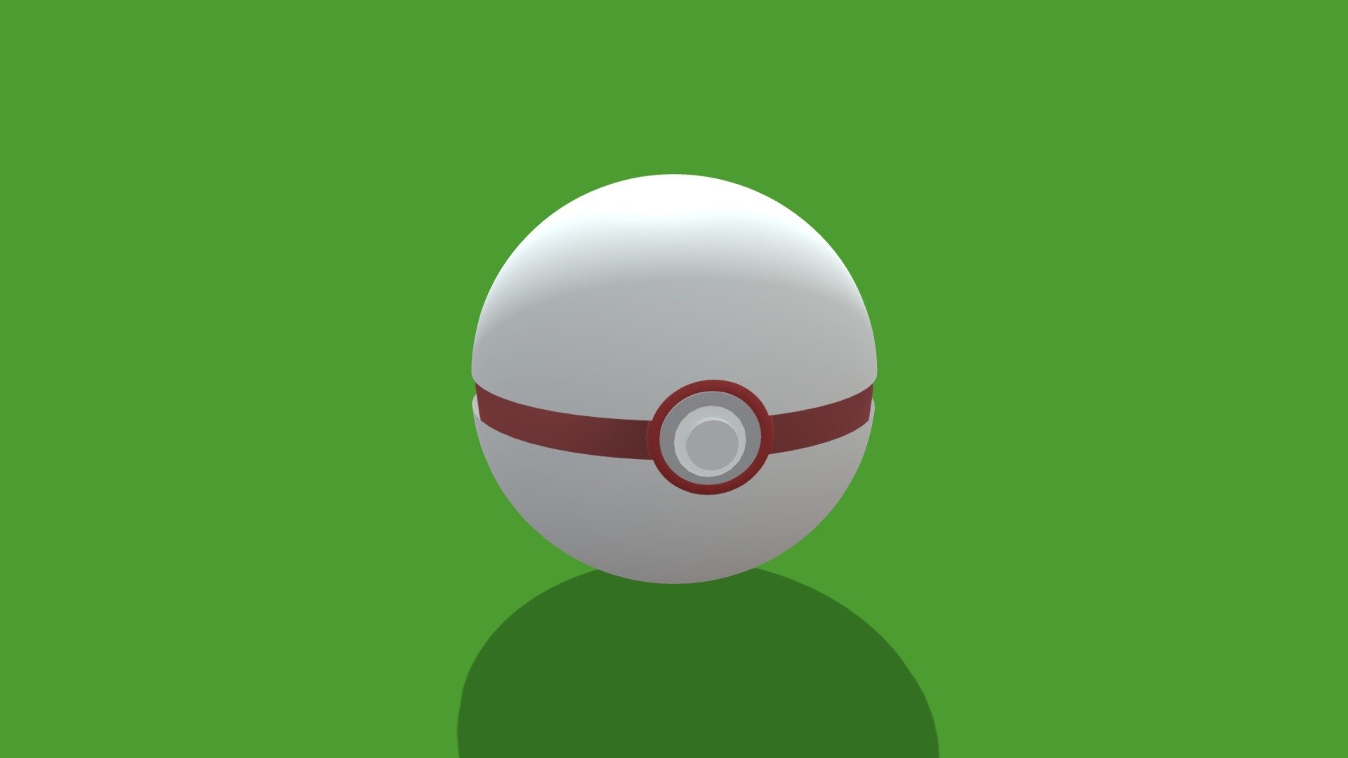 White and red pokeball - 3D model by Hector (@hd619013) [937c022 ...