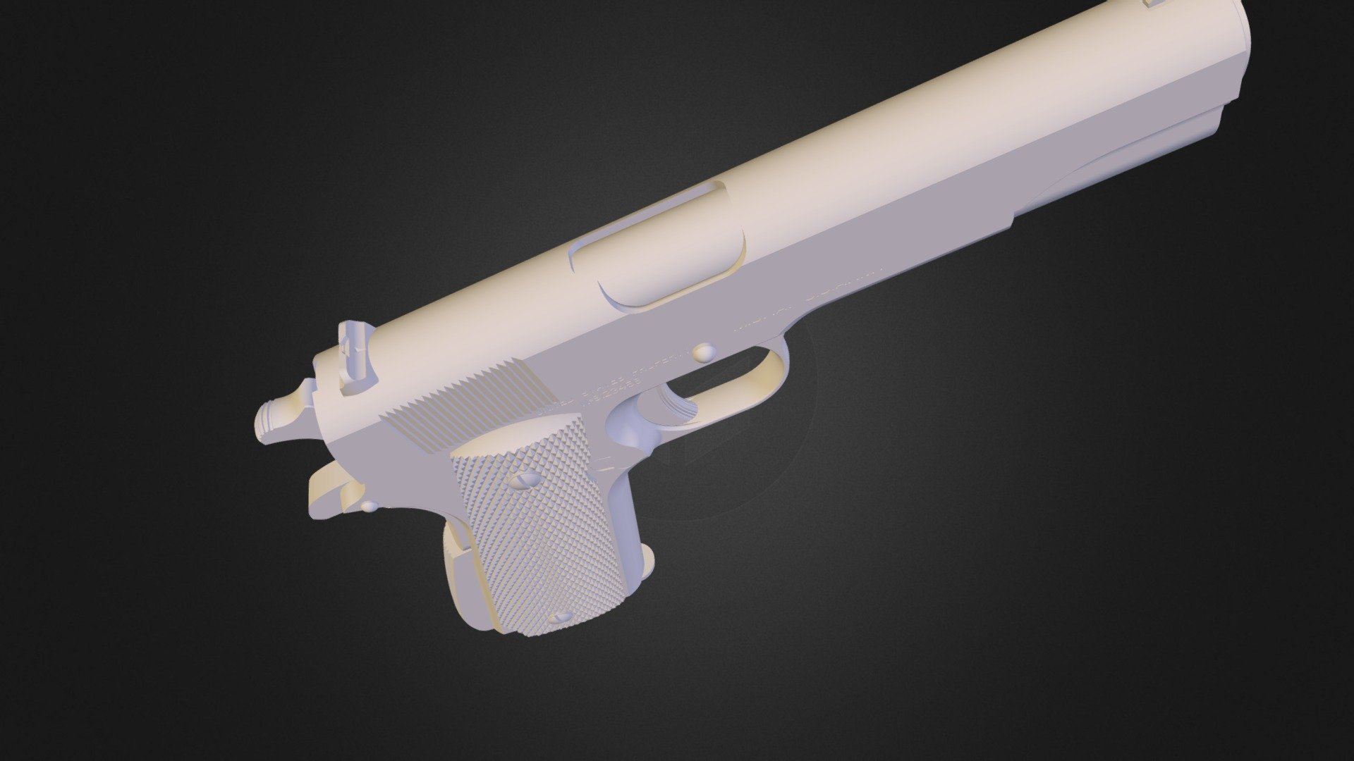 Pistol - 3D model by kin-lin [937d8a6] - Sketchfab