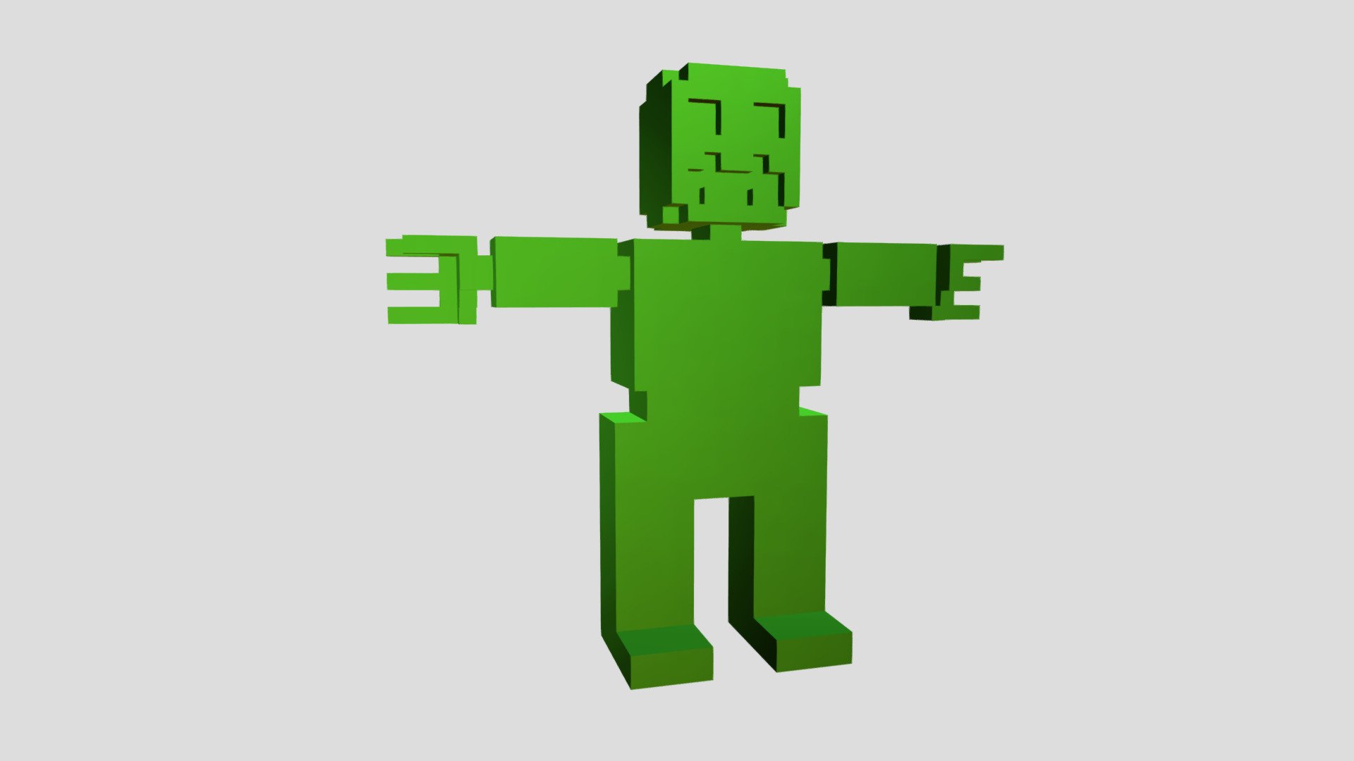 voxel Zombie Man - Download Free 3D model by Trockk (@Timrockk ...