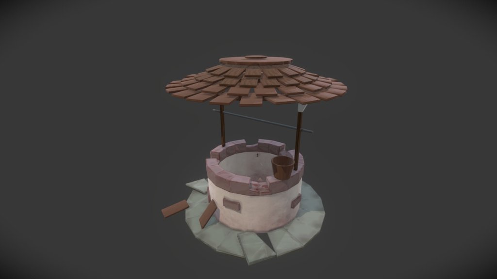 Low Poly Well - 3D model by Tymus [937fa4a] - Sketchfab