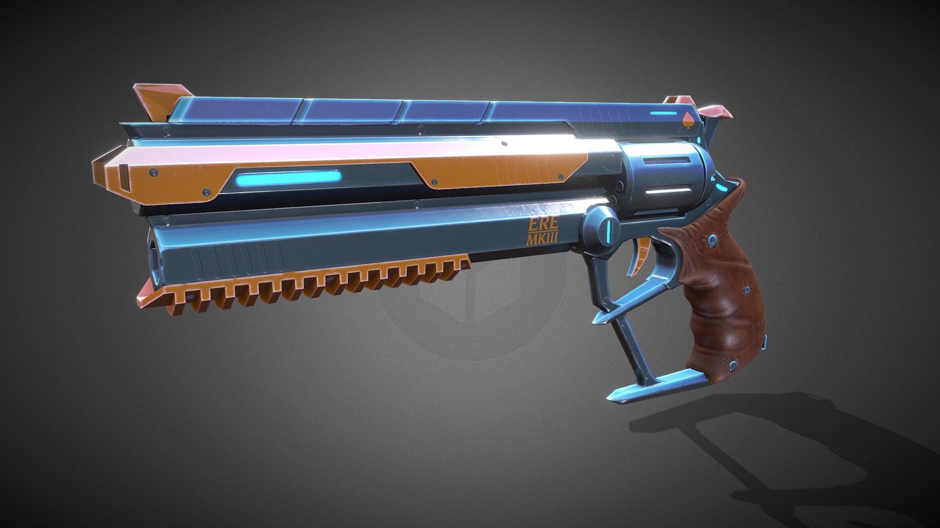 E-revolver - 3D model by Cre-8 (@caodongxuan) [937fc97] - Sketchfab