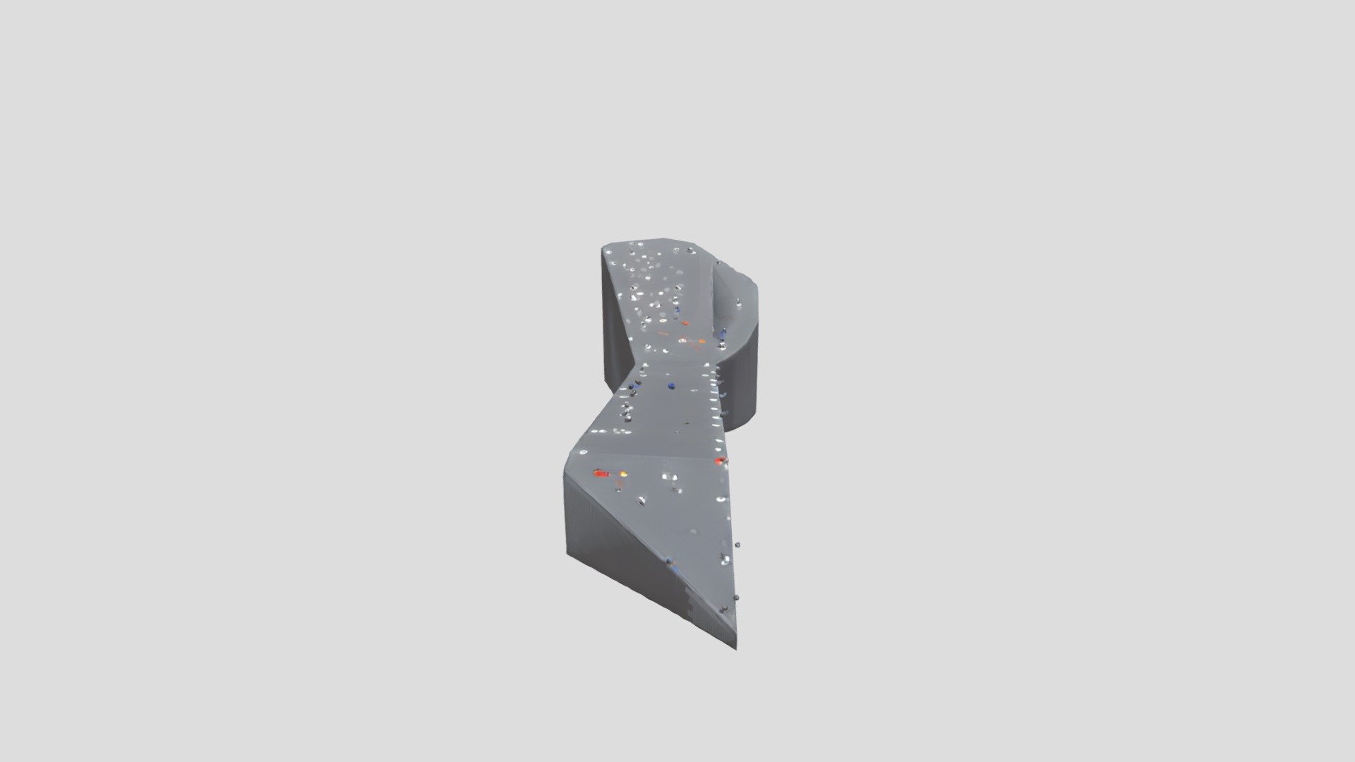 A simple polygonal wall with vertex markers - Download Free 3D model by ...