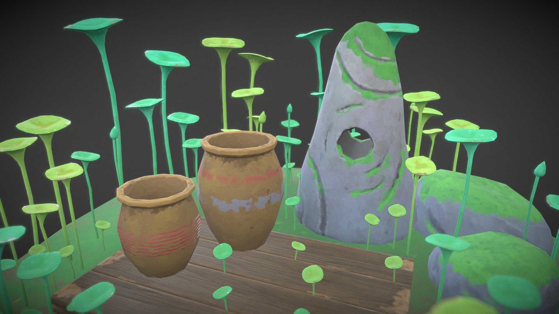 Stylized altar - 3D model by membels [93813b2] - Sketchfab