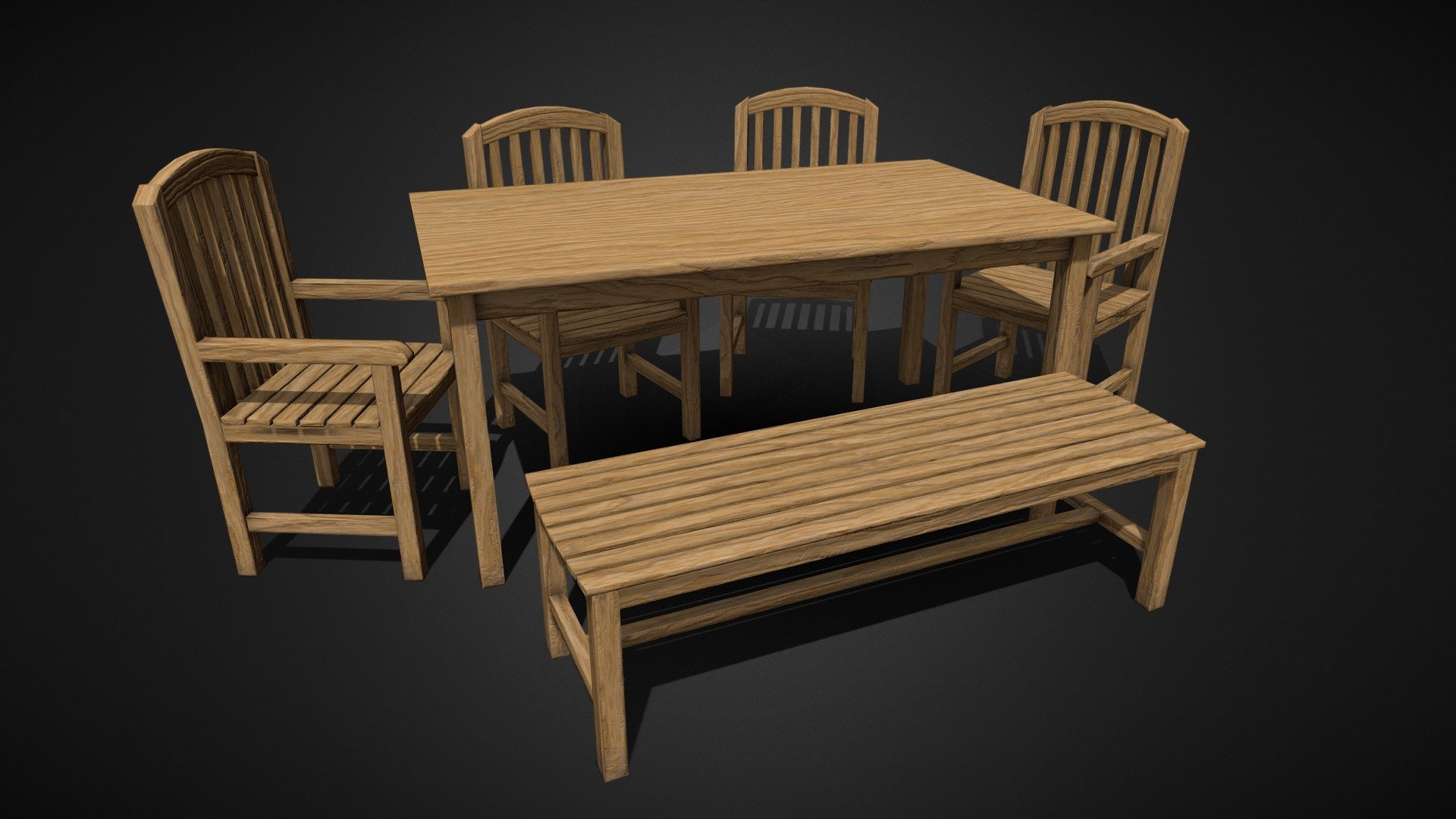 Garden Table - Download Free 3D model by abendstern51 [938178e] - Sketchfab