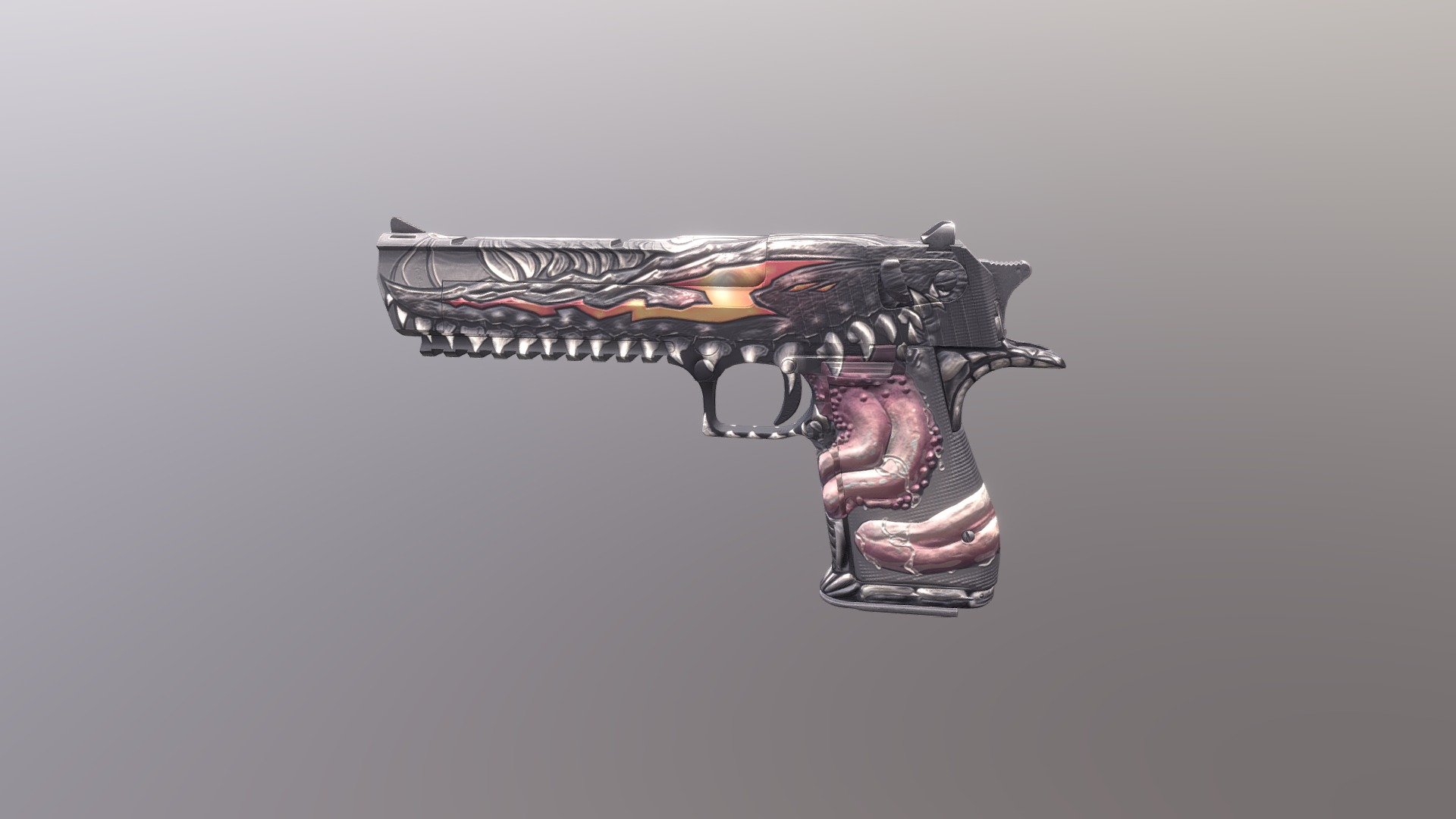 weapon_pist_deagle - 3D model by madalexbrain [9383169] - Sketchfab