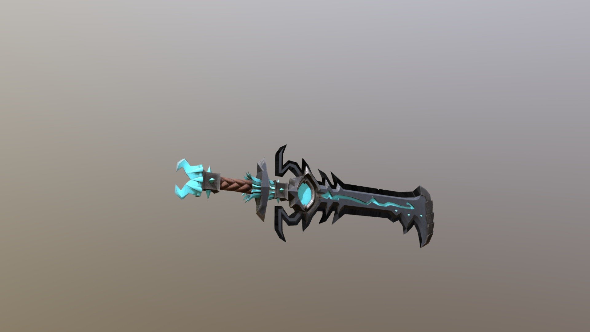 Magic blue sword - 3D model by Guillermoross [9384ce3] - Sketchfab
