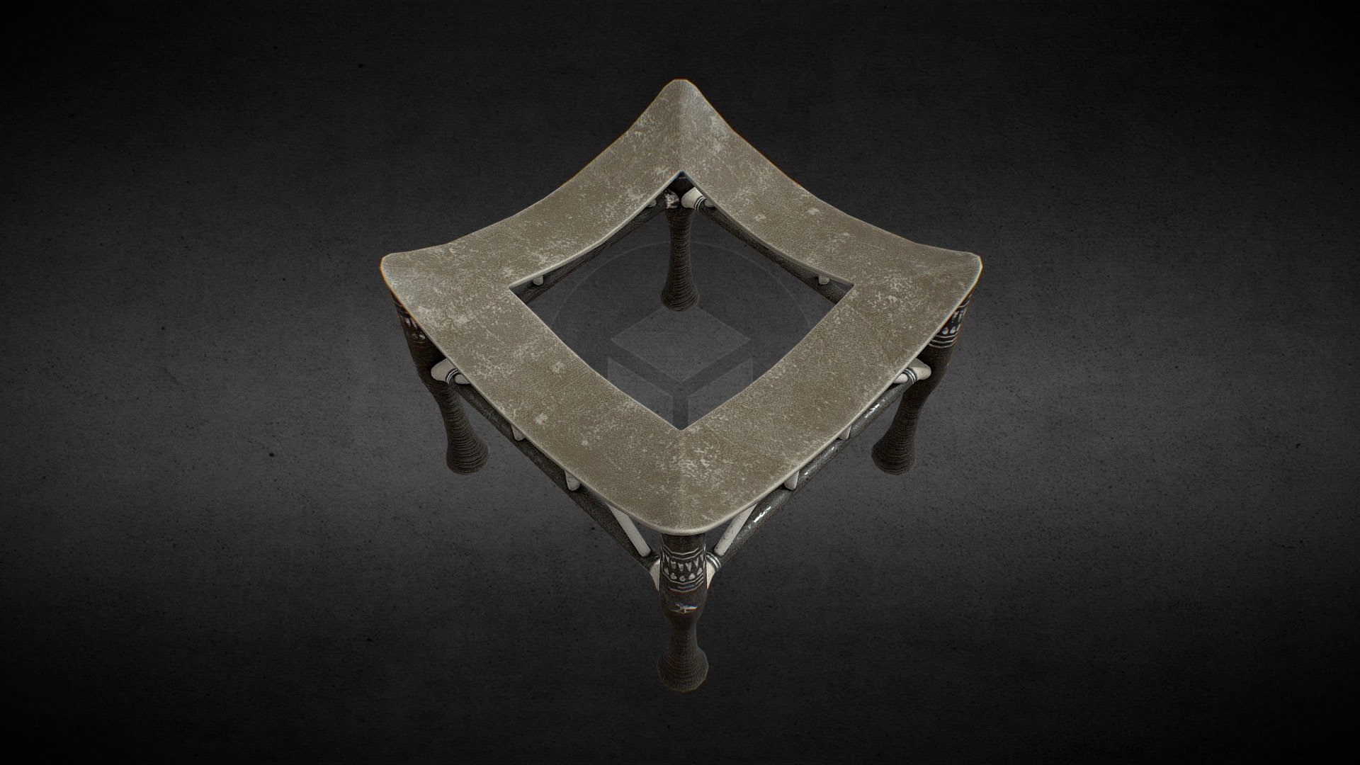 Stool - 3D model by LeoHill123 [93851cc] - Sketchfab
