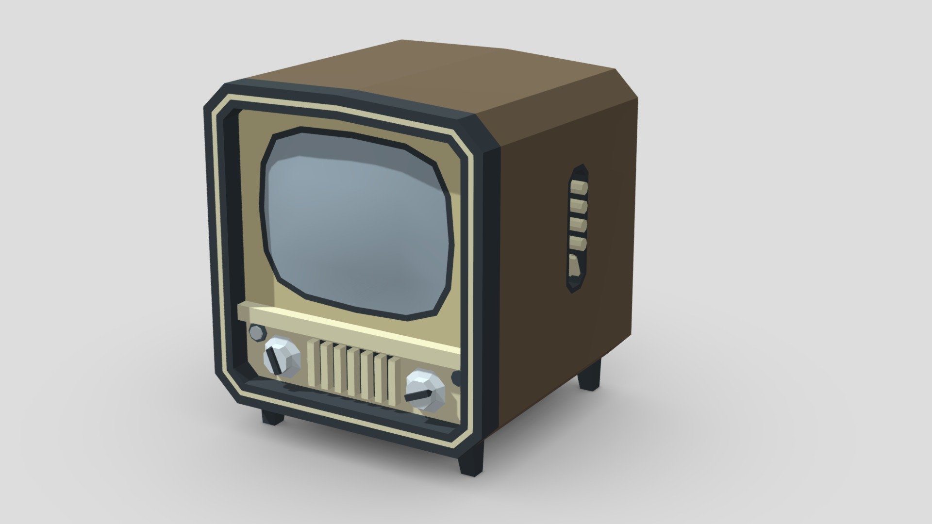 Retro Television 50s - 3D model by MDev (@mdevelopers) [93857bd ...