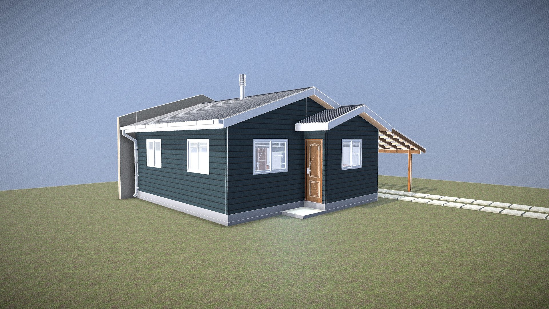 Cabaña 42M - 3D model by PIXEL PATAGONIA 3D (@rodrigosantana) [938a32f ...