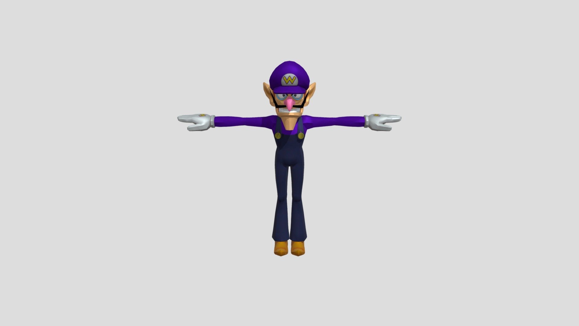 Waluigi Version 2 - Download Free 3D model by ...
