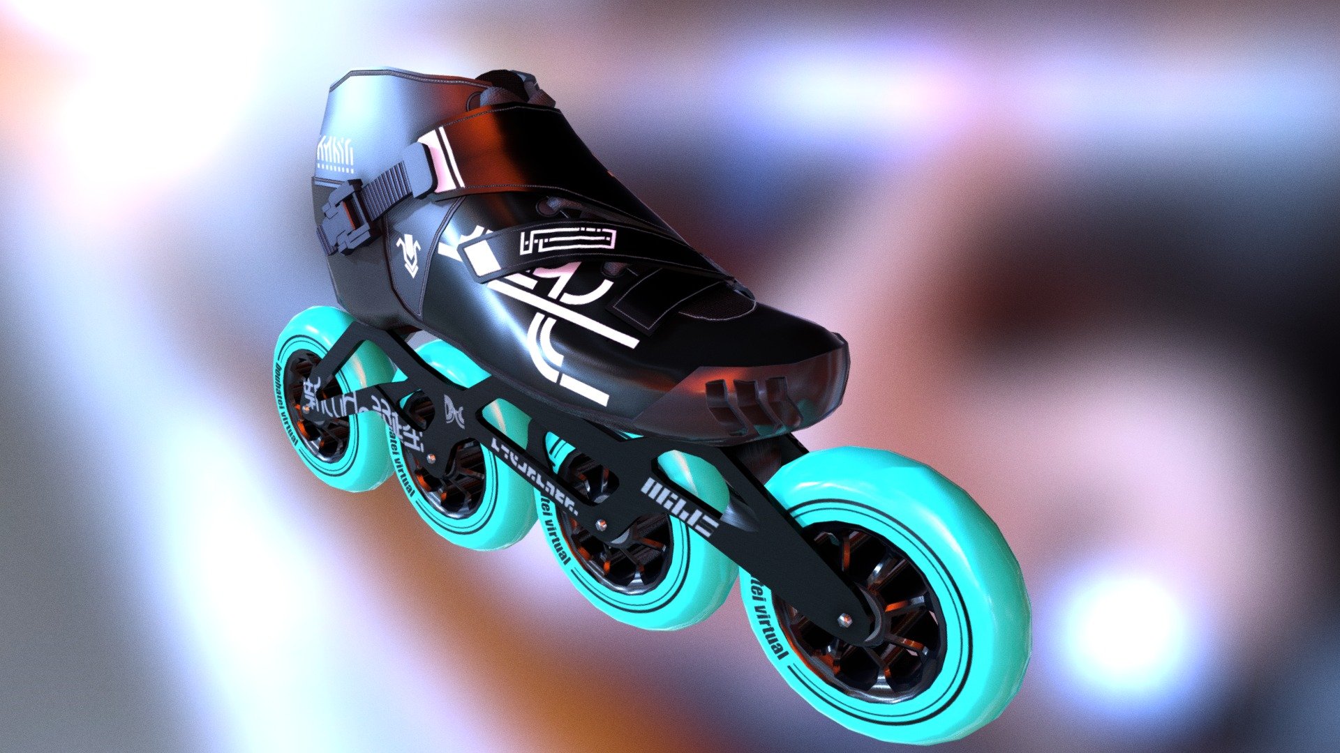 Inline speed skate - 3D model by nyakome.vr [938b026] - Sketchfab