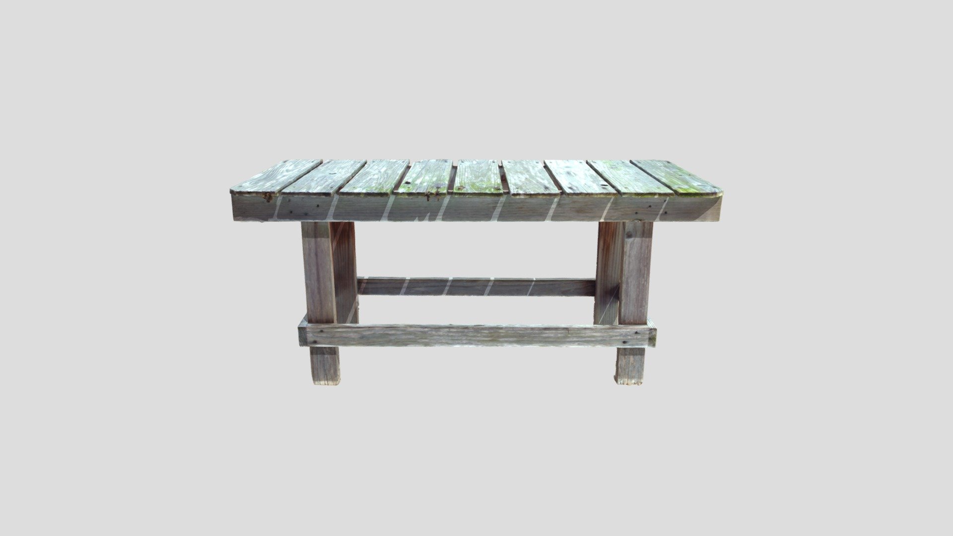 old wooden bench - Download Free 3D model by digital_gujo (@okumino ...