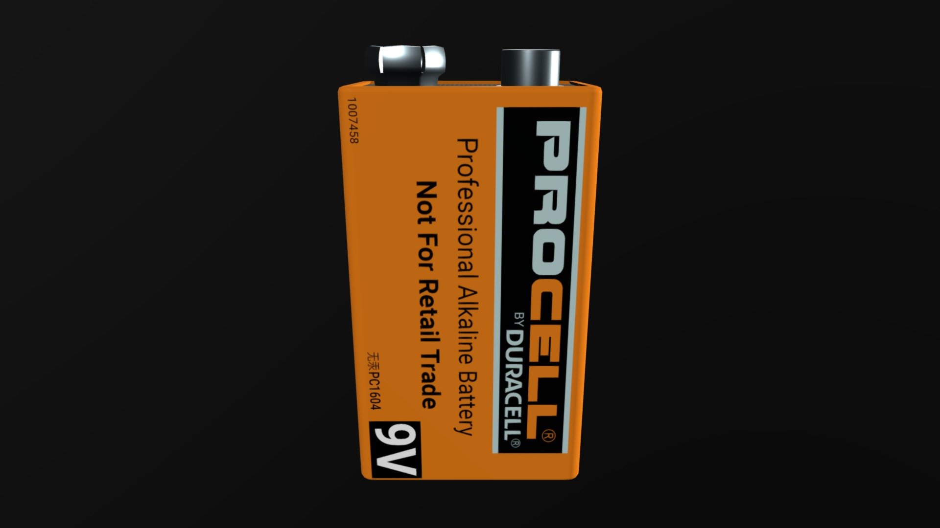 9V Battery - 3D model by DOD_ [938d40f] - Sketchfab