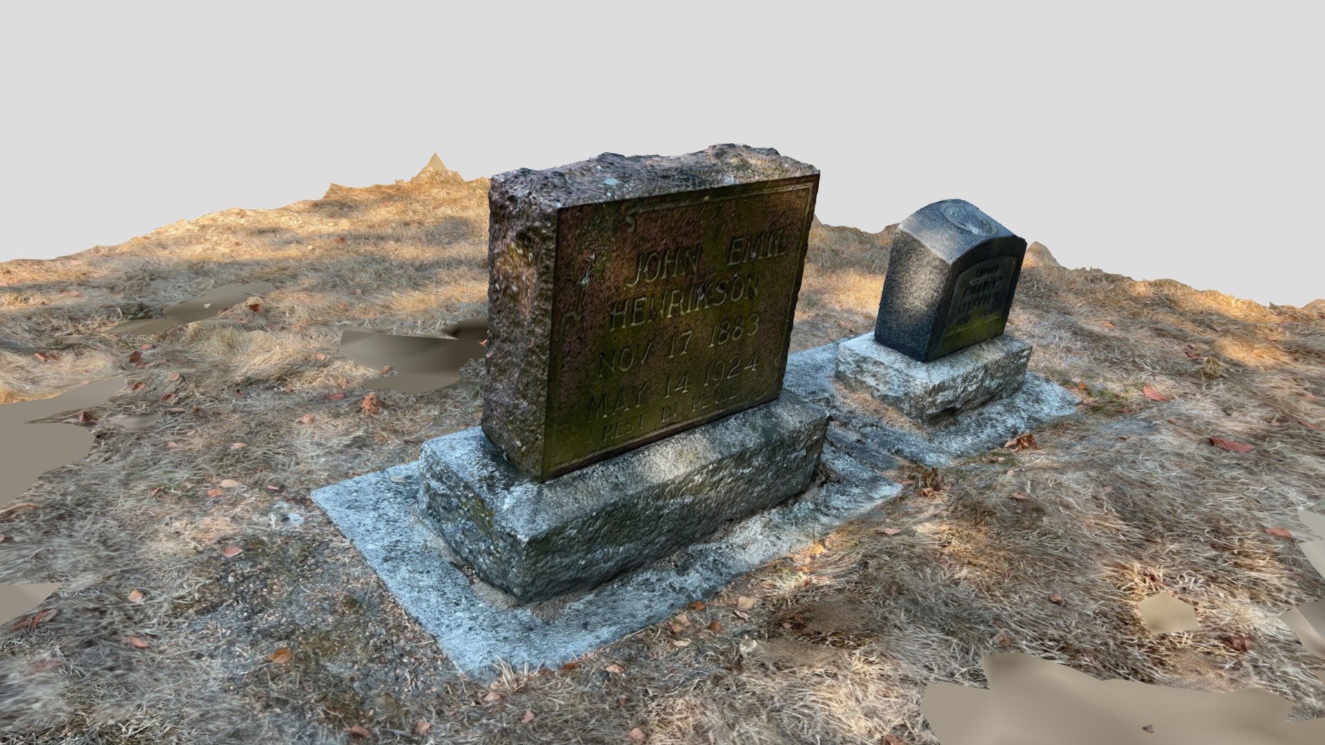 two tombstones - 3D model by Reo Creative Scanning ...
