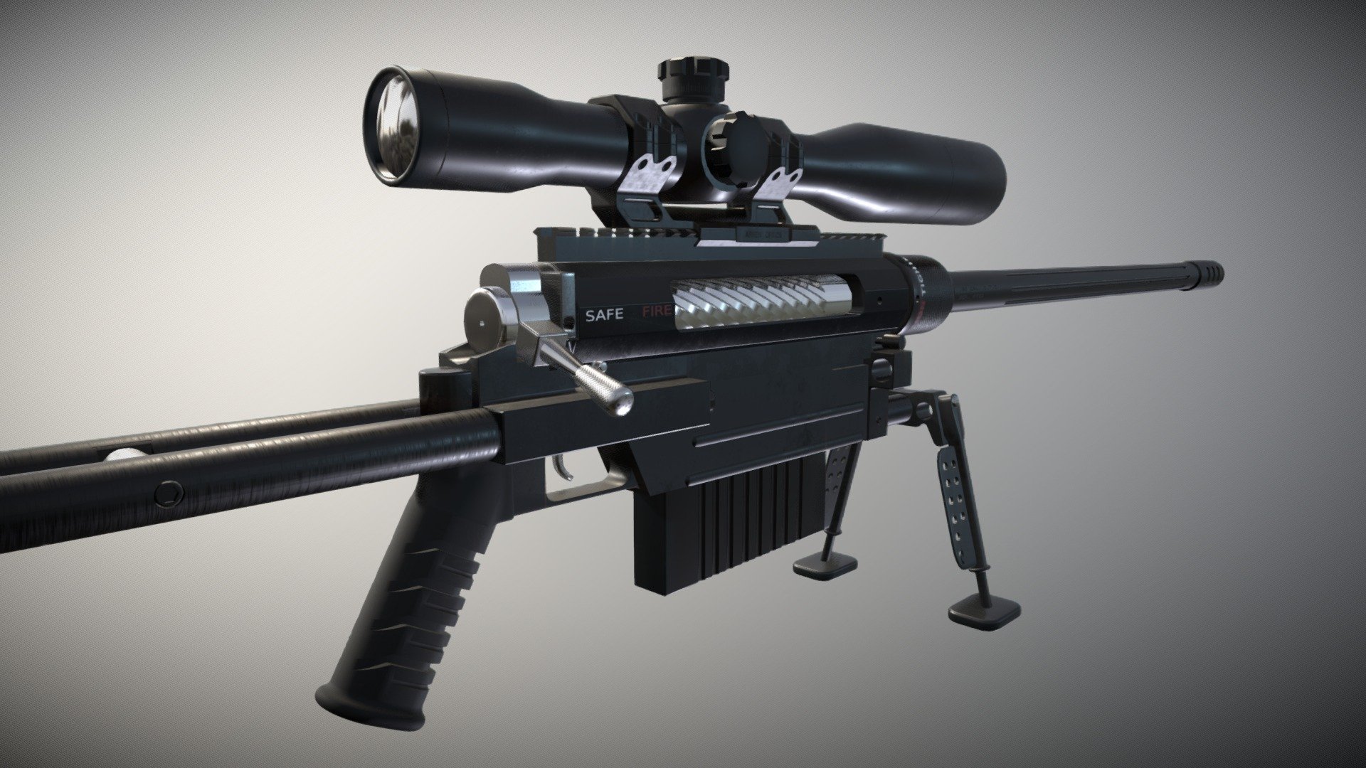 EDM - M96 Windrunner | Sniper Rifle - 3D model by Absalom (@Absalom3D ...