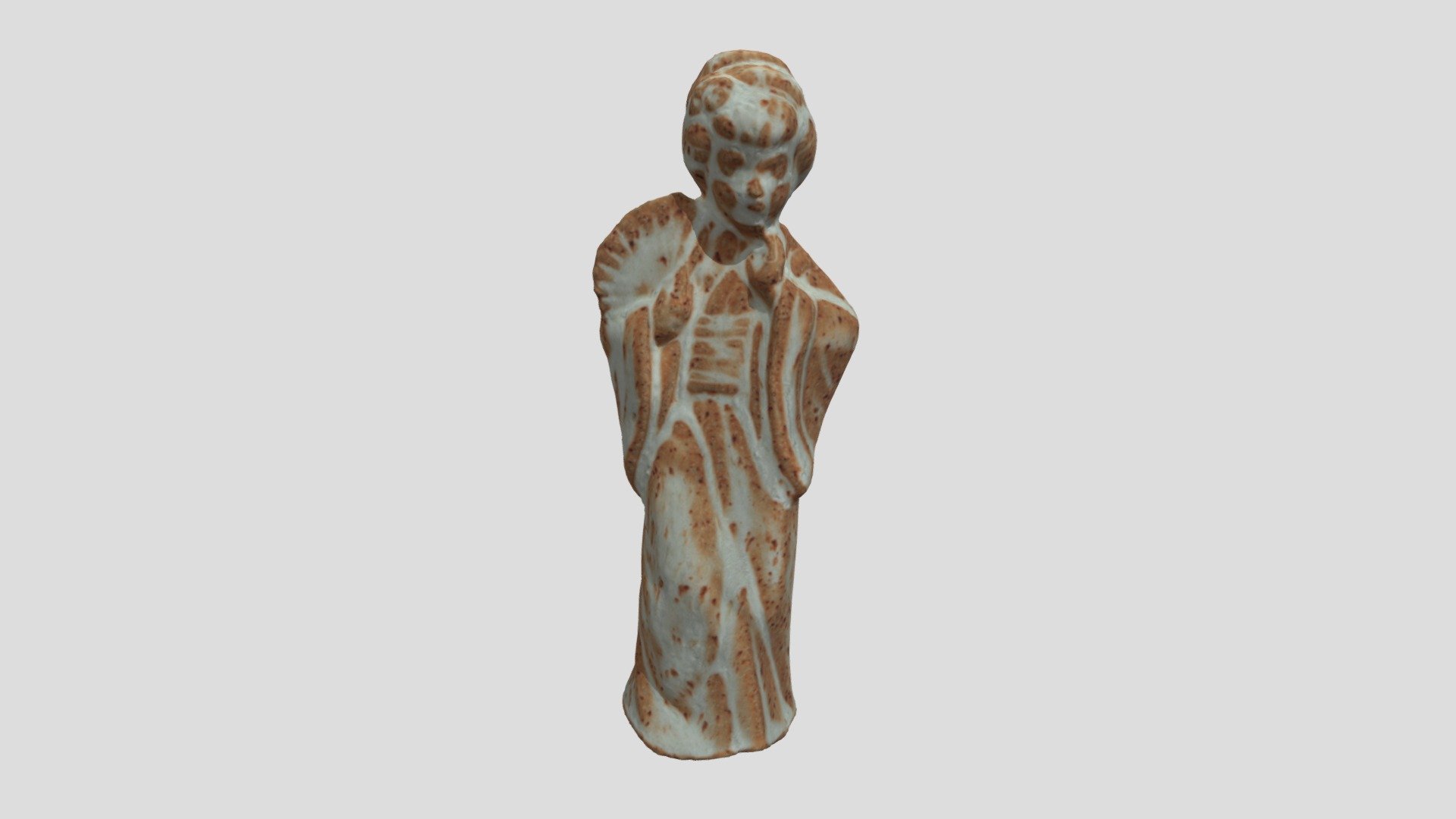 Japanese style statue - 3D model by Brek [93931f7] - Sketchfab