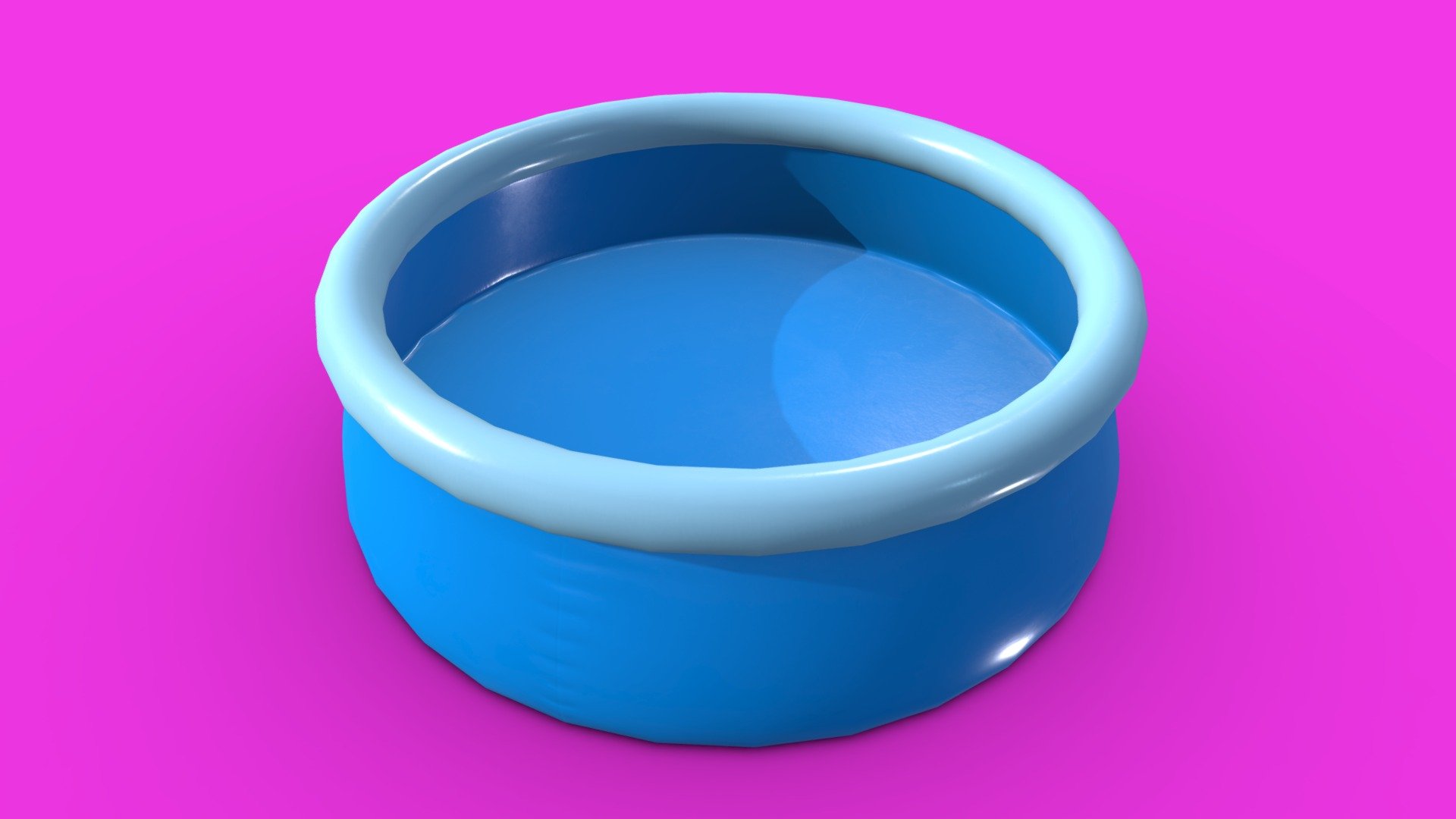 Family Inflatable Pool - Swimming Low-poly - 3D model by We3Do ...