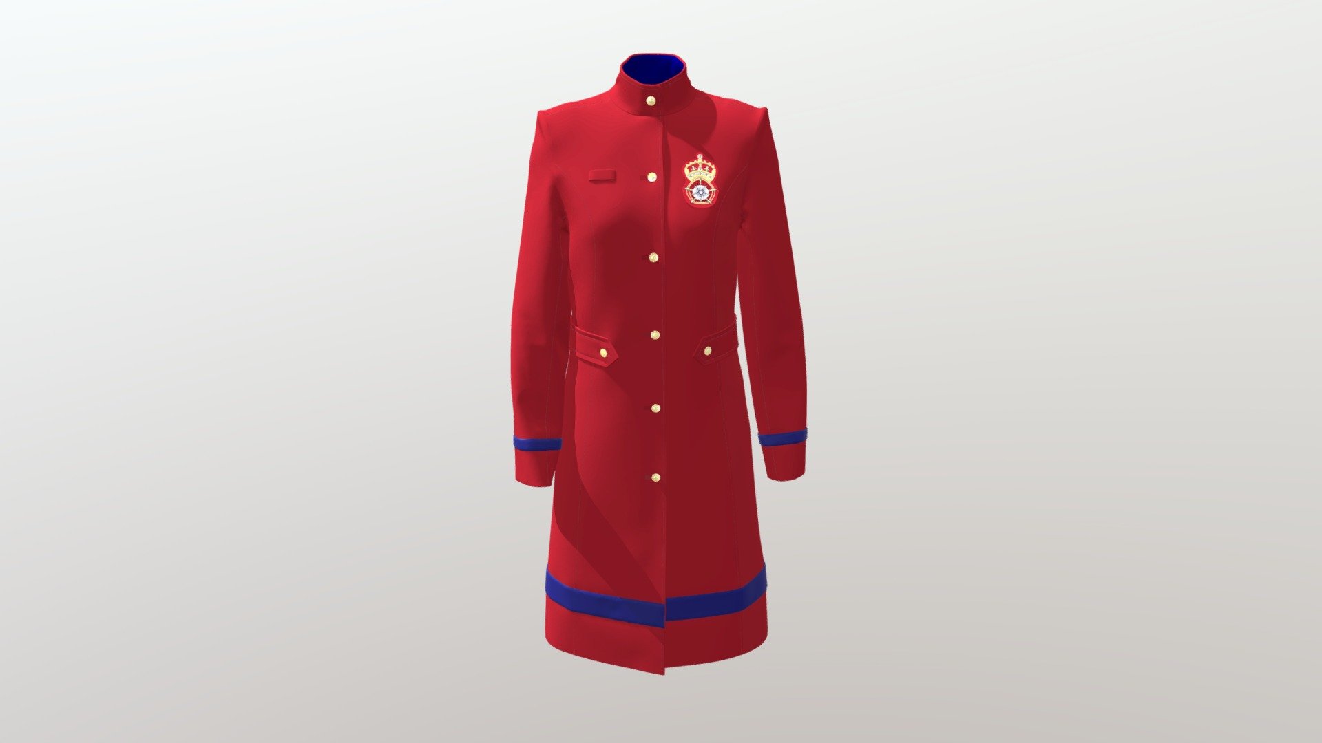 Hampton Court Lady's Coat - Download Free 3D model by mbeeching61 ...