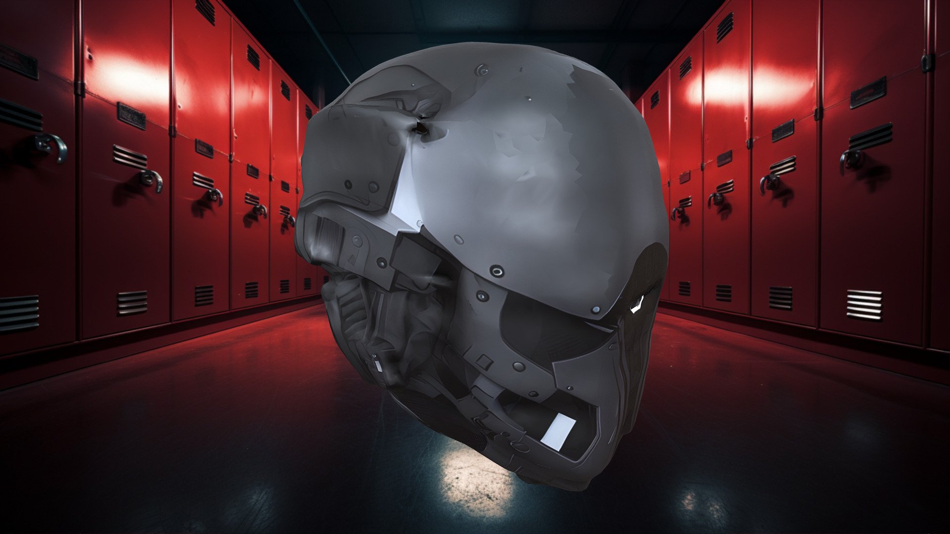 AI Generated 3D - Ballistic Mask and Helmet 3 - Download Free 3D model ...