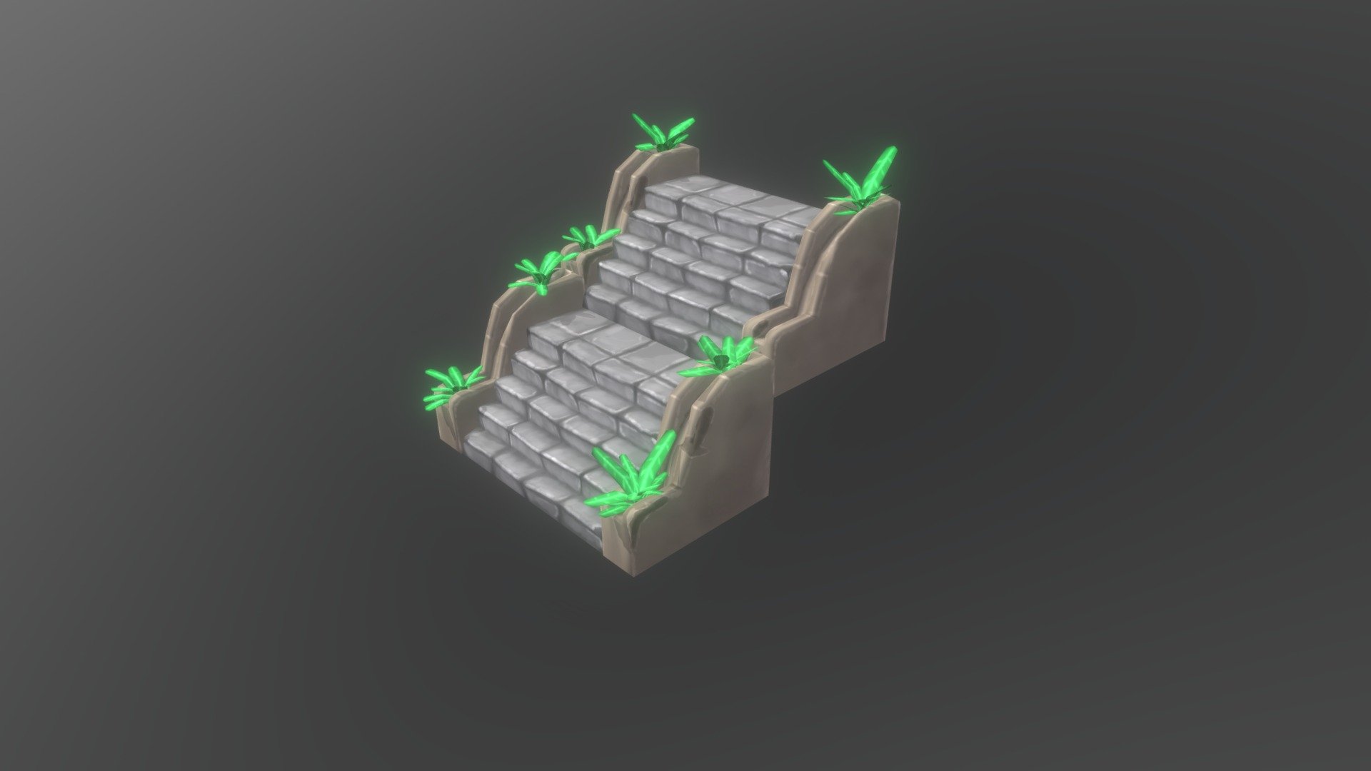 Dungeon Stairs - Download Free 3D model by C. Anastasiadis (@bagatir ...