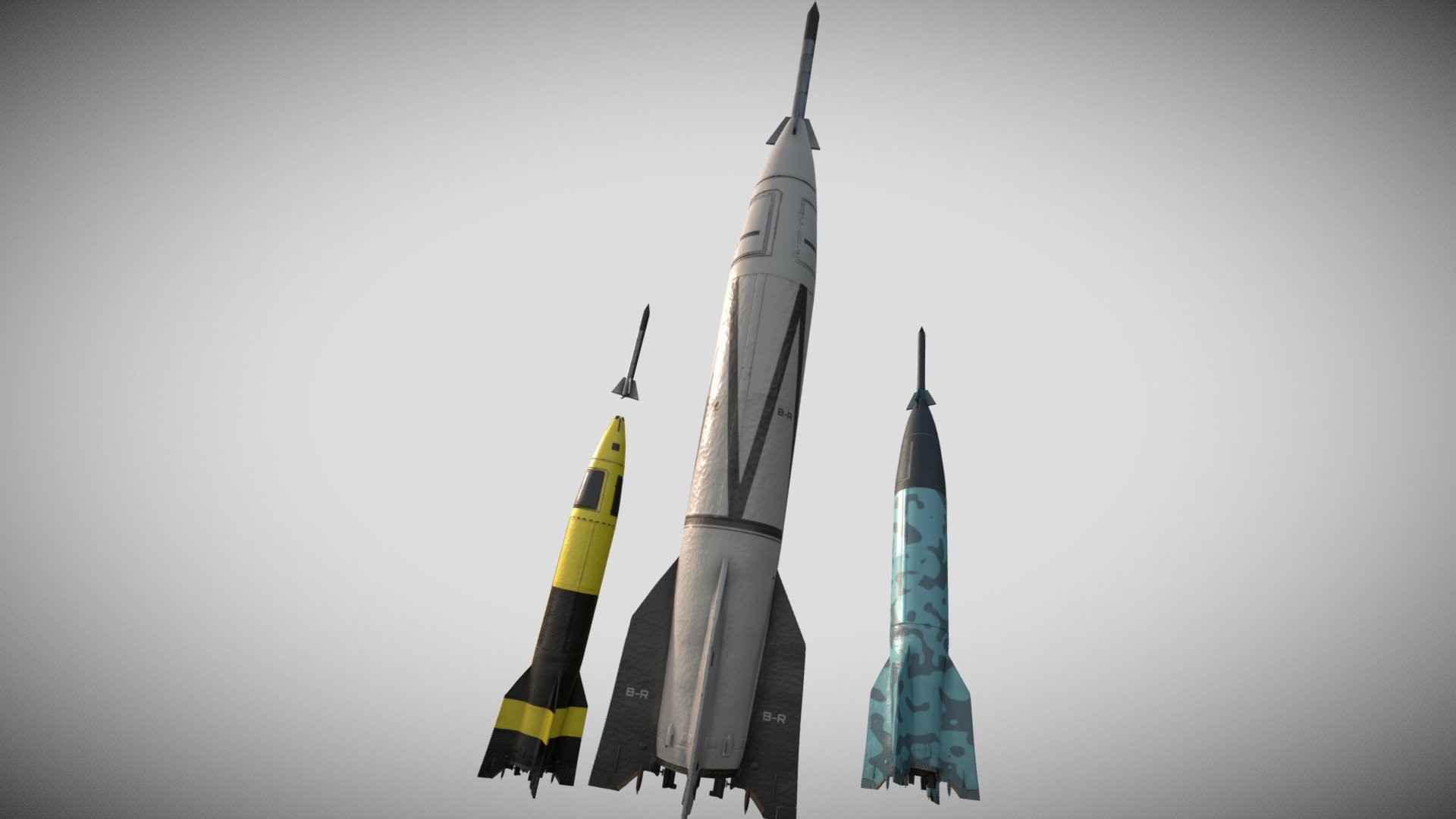 A4 / V2 Bumper Rocket - 1940s & 1950s - 3D model by Mad_Lobster ...