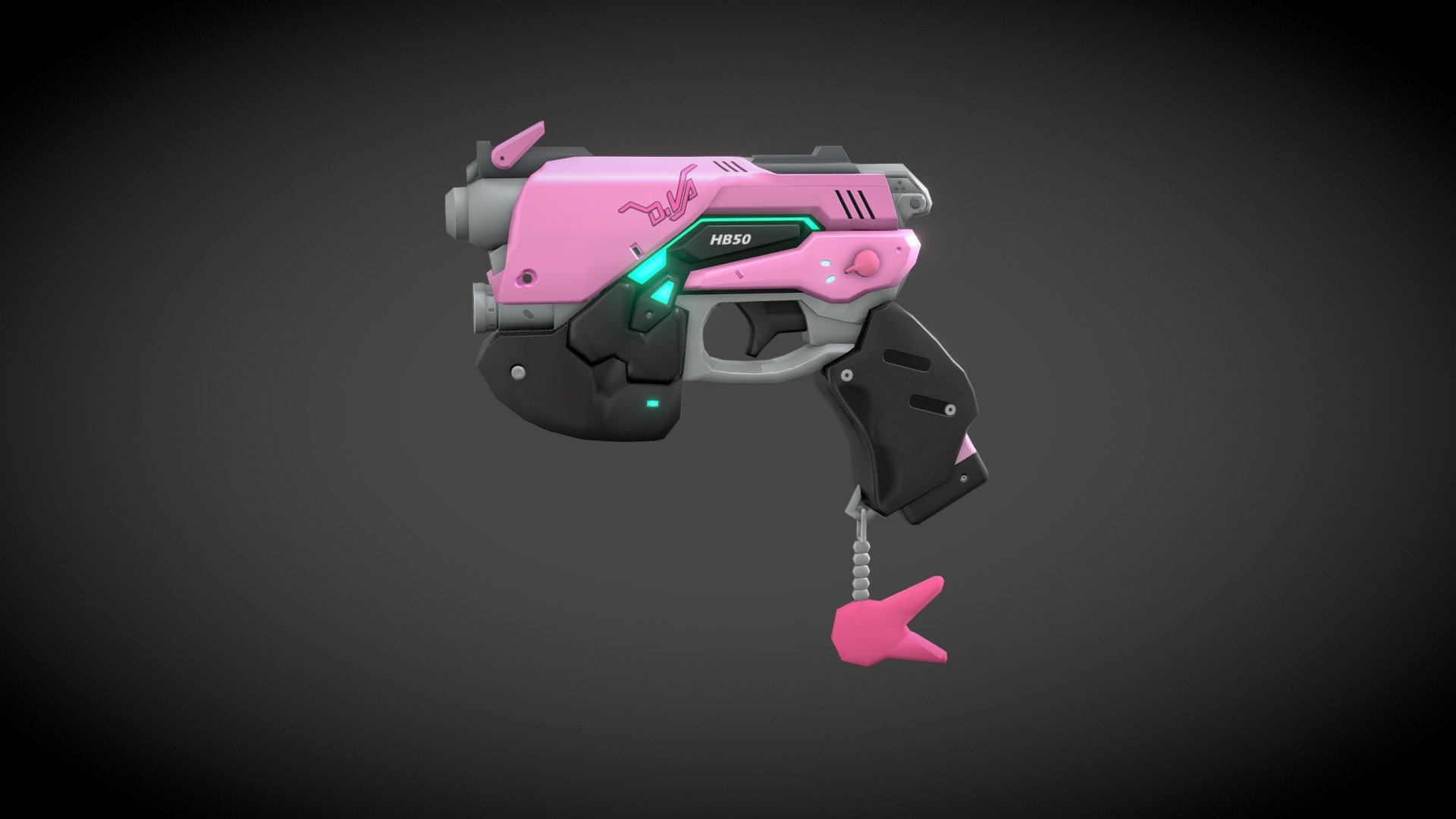 D.Va pistol - 3D model by Kazy (@kazyuwu) [939a3fd] - Sketchfab