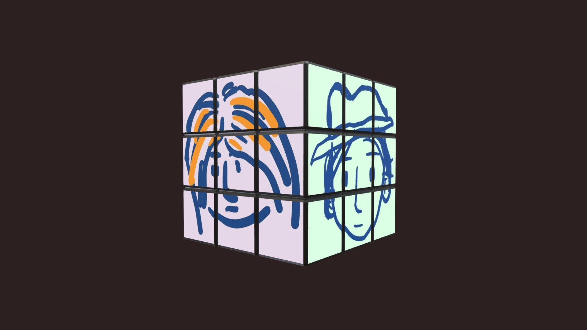 Rubik S Cube 3d Model By Tin Pui Yiu Tinpuiyiu [939b161] Sketchfab