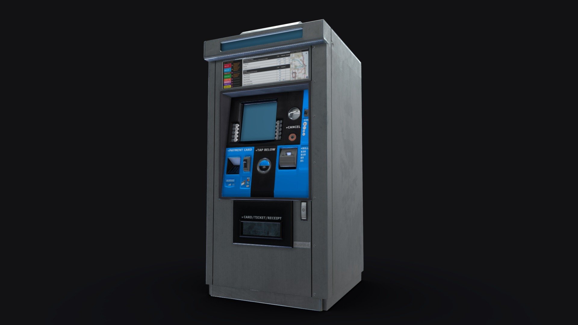 Subway Ticket Machine - 3D model by inthernal9 [939b383] - Sketchfab