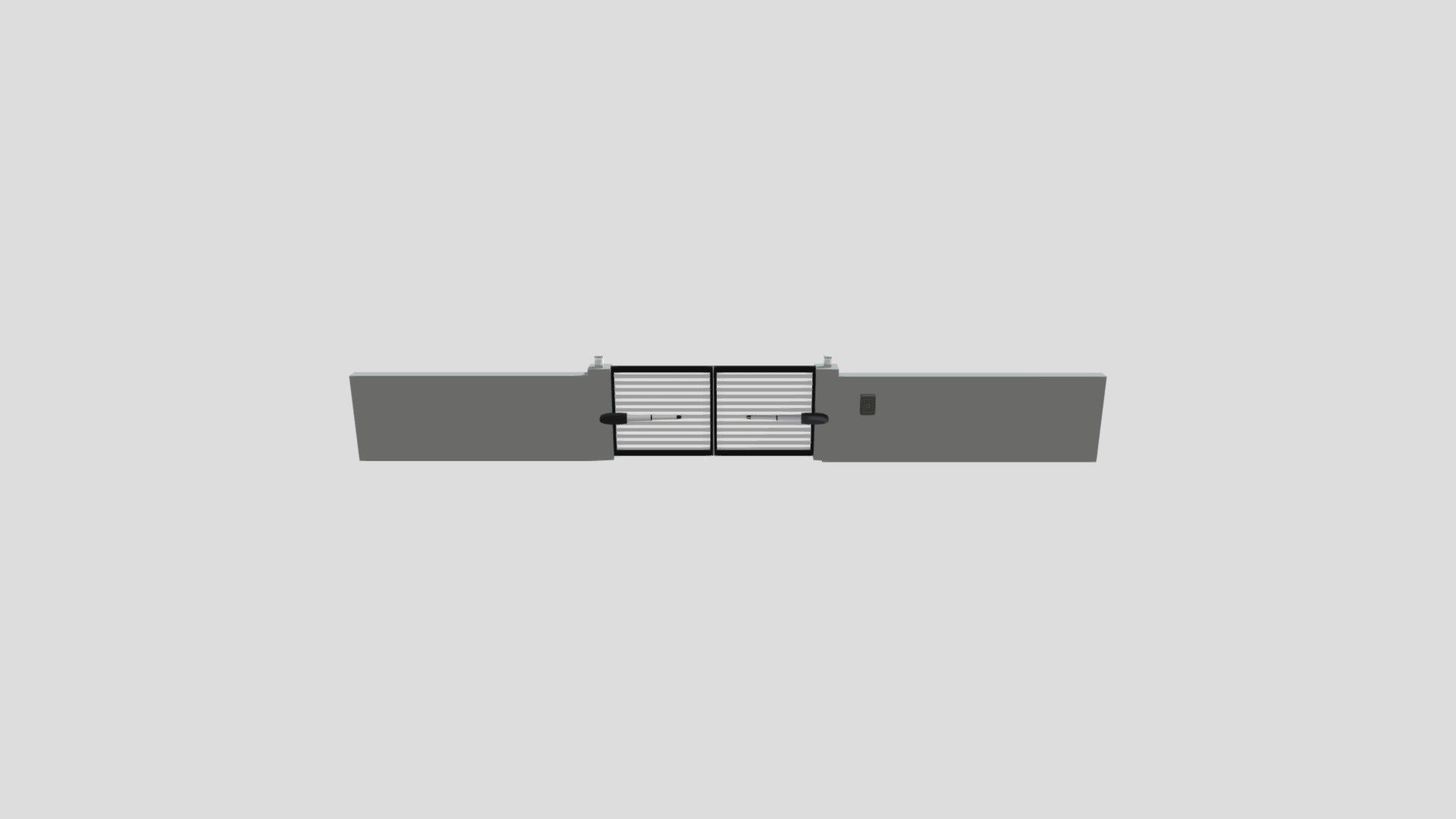 swing gate with motor - 3D model by jothiprakash [939edeb] - Sketchfab