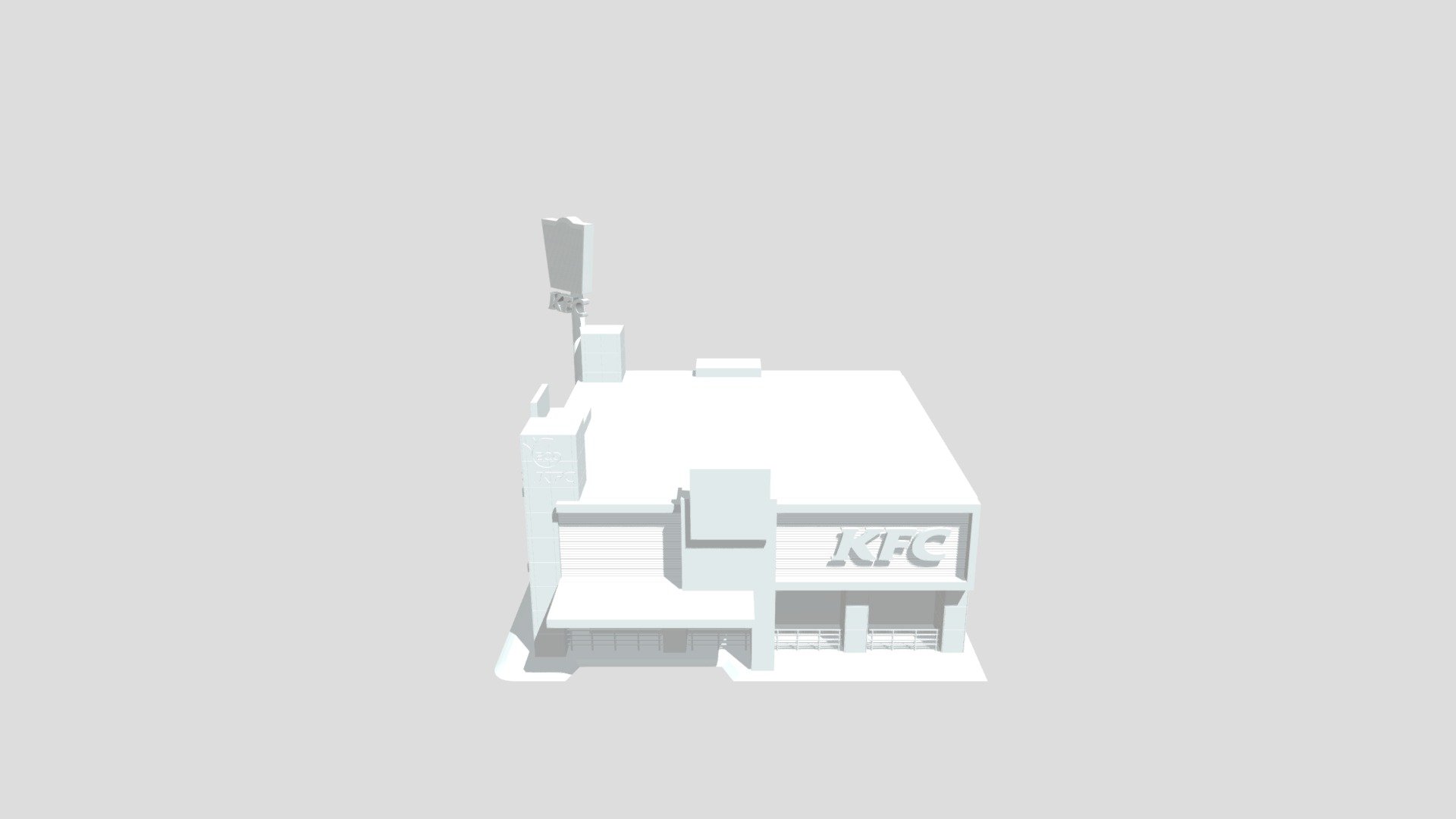 KFC Building Game Asset - Download Free 3D model by acapxacap [93a32c3 ...