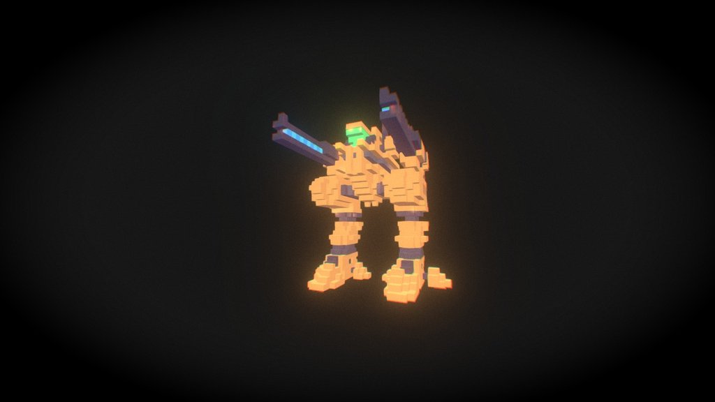 Railgun Mech - 3D model by jehal [93a7266] - Sketchfab