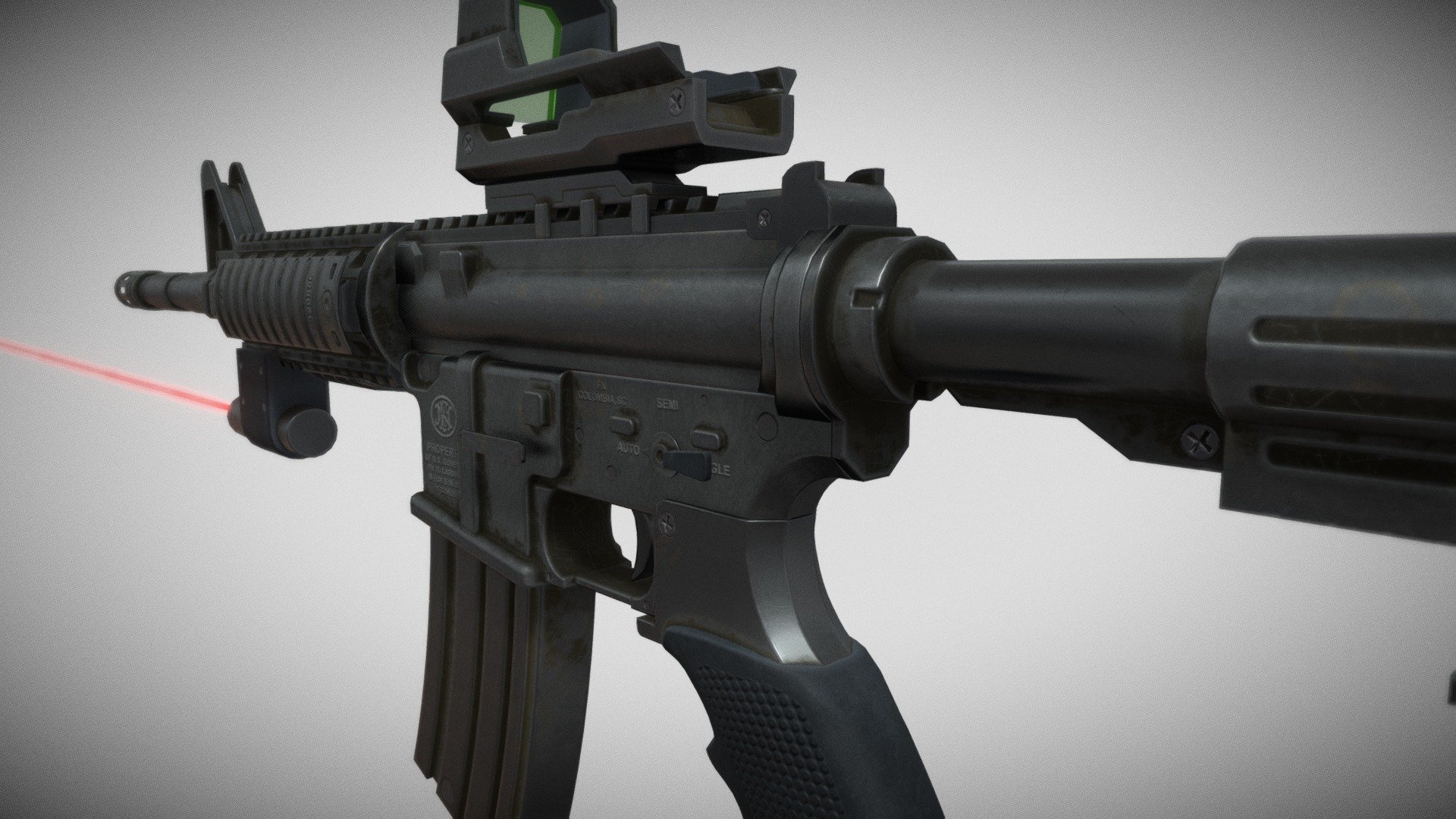 FN-M4A1 Carbine - Download Free 3D model by drcrazzie [93a8617] - Sketchfab