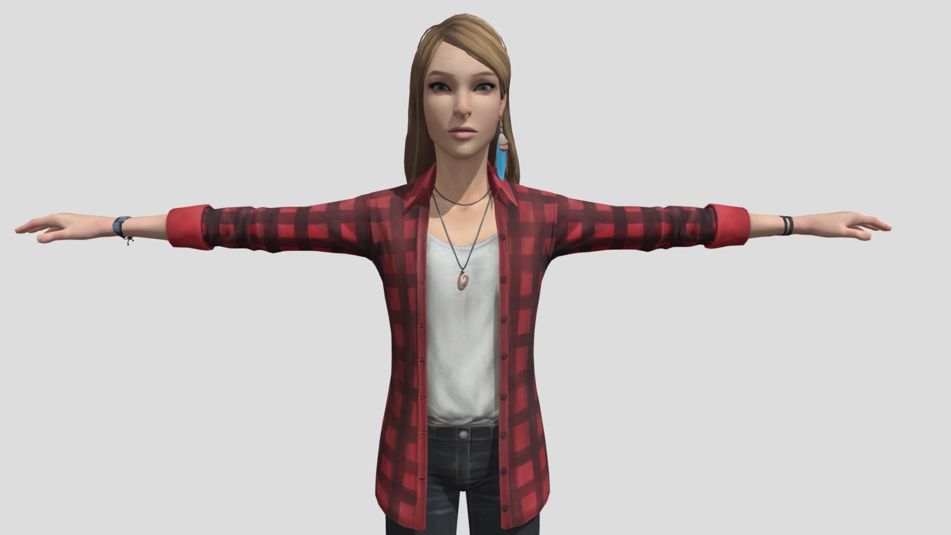 LBS Rachel Amber Red Flannel Outfit 2 - Download Free 3D model by HL ...