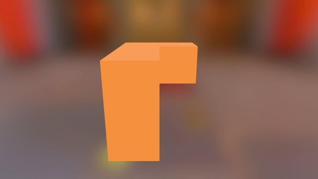 Cube Orange Part - 3D model by nhirsch8 [93ab6a5] - Sketchfab