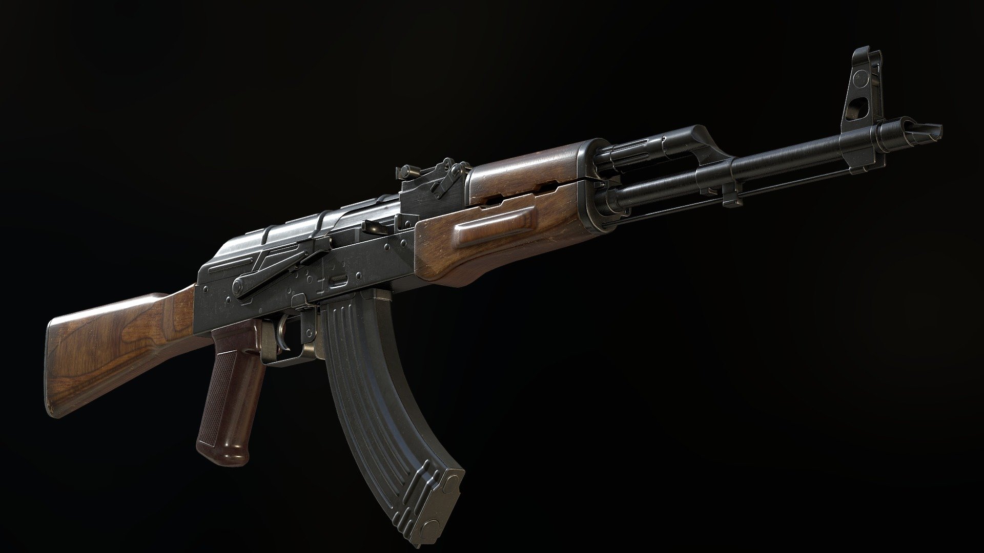 AKM Kalashnikov Rifle - Buy Royalty Free 3D model by SeveN (@SeveN ...