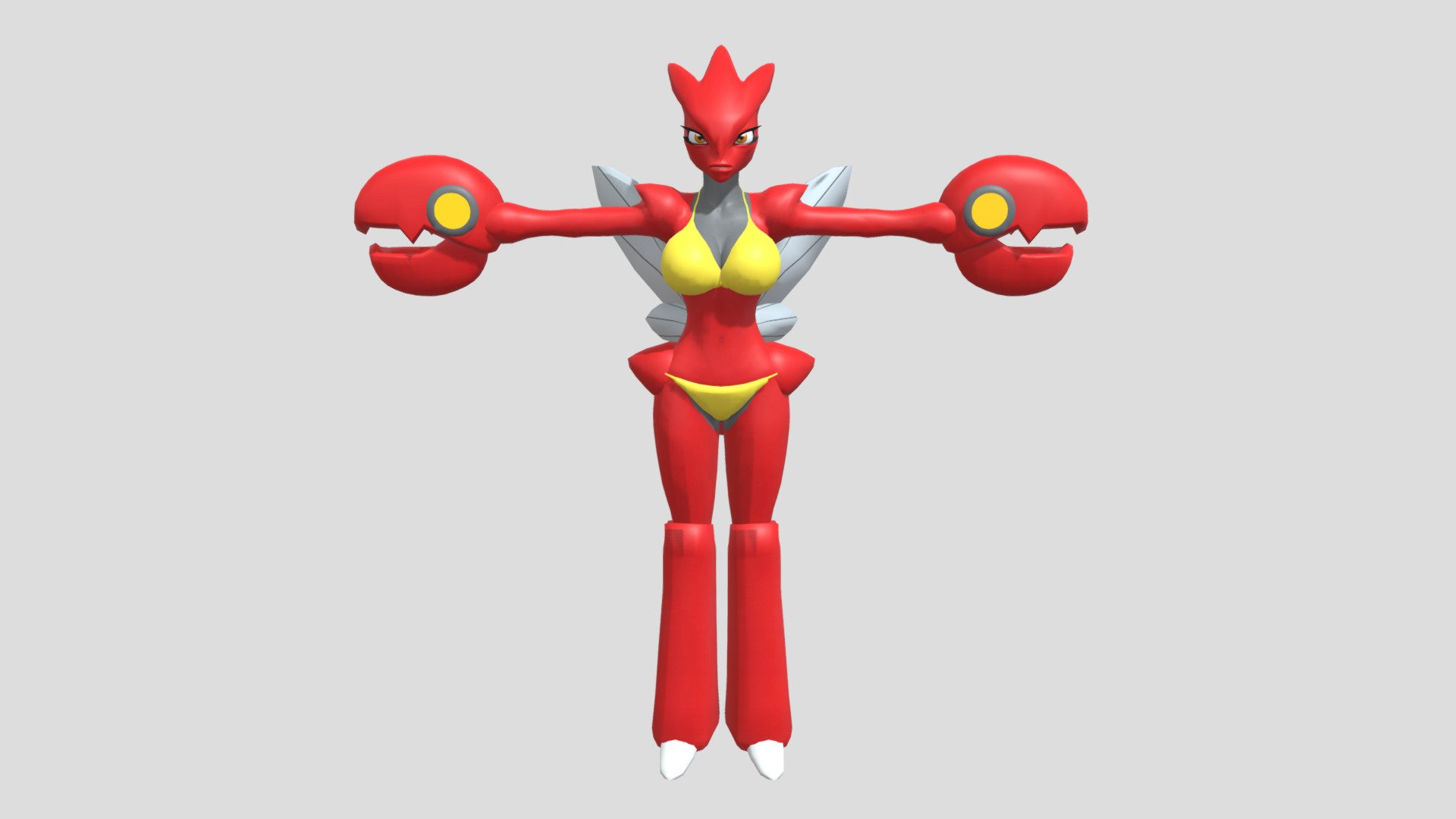 Scizor - Download Free 3D model by Shnubby [93aea45] - Sketchfab