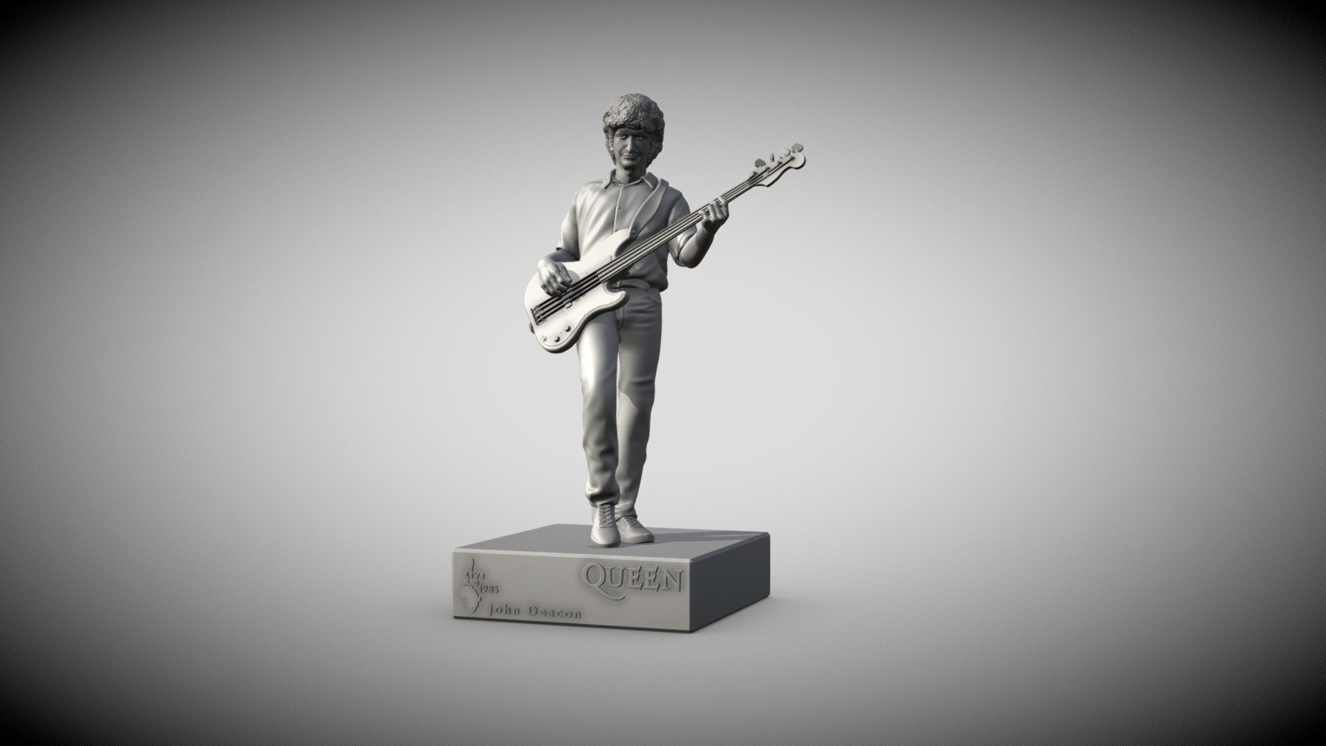 John Deacon - Queen 3D printing - Buy Royalty Free 3D model by ronnie ...