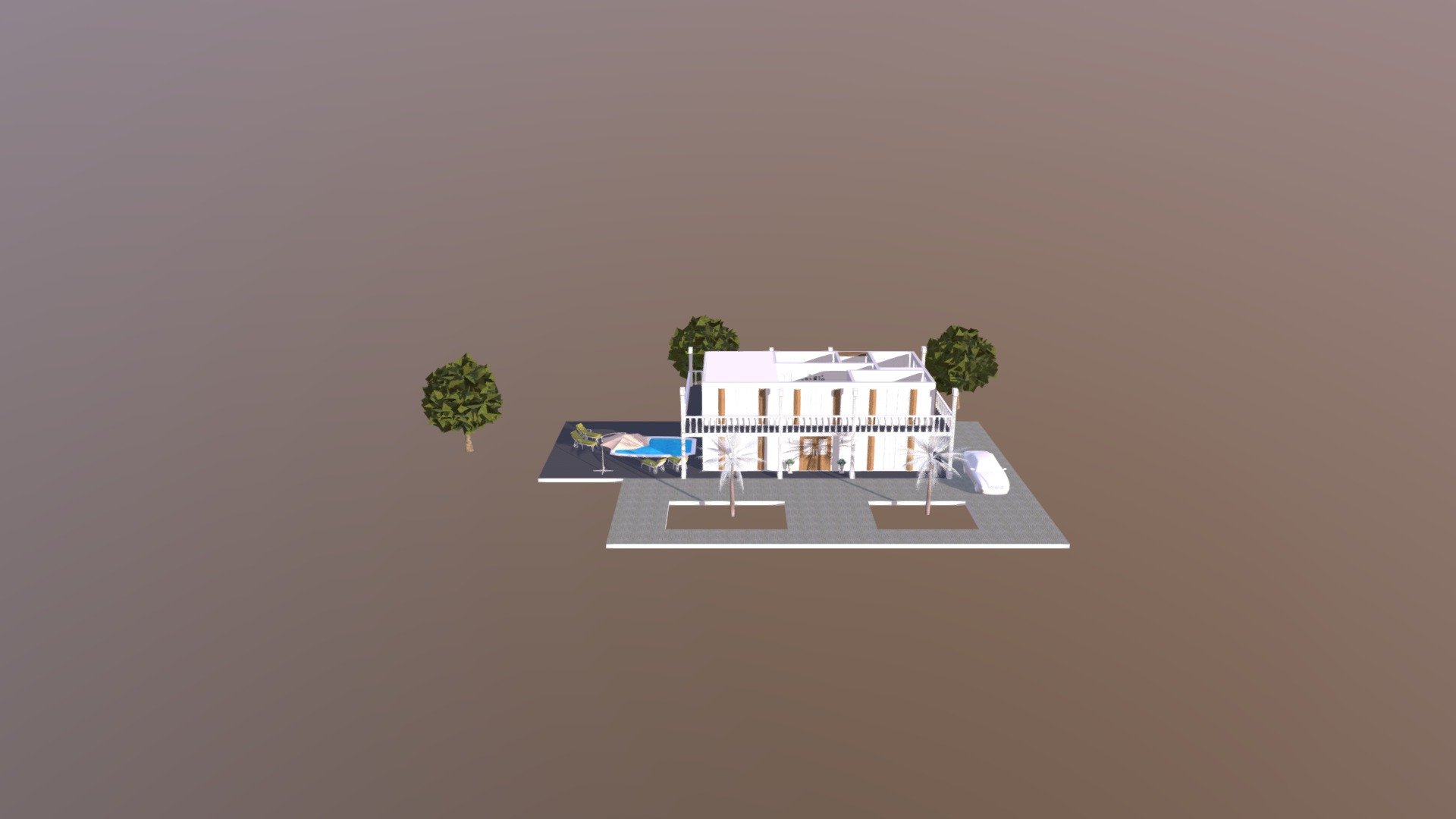 Luxury Mansion - 3D model by koafranck [93b285f] - Sketchfab