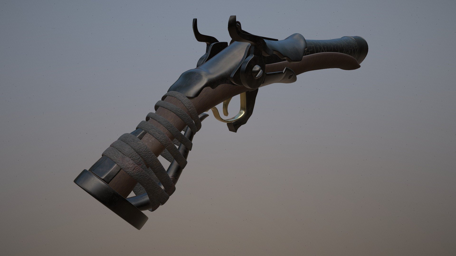 Bloodborne Gun - 3D model by Davide Buonincontro (@buonincontrodavide ...